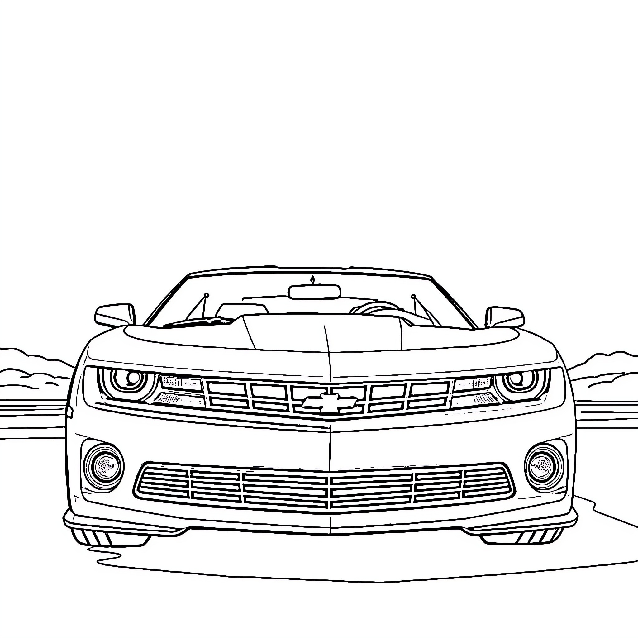 Best Camaro Coloring Pages (Free Printable PDF)