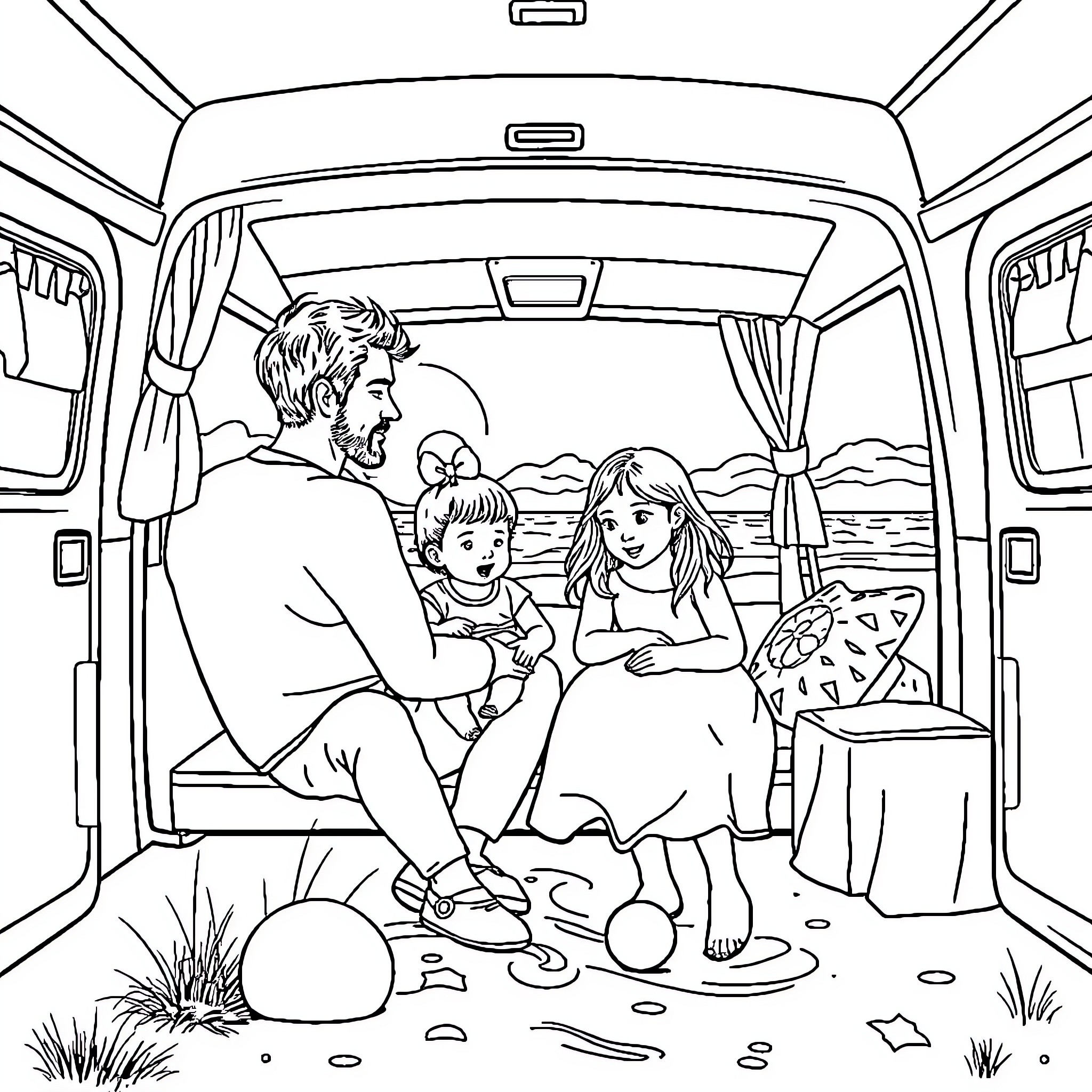 2 Best Camper Van Coloring Pages (Free Printable PDFs)