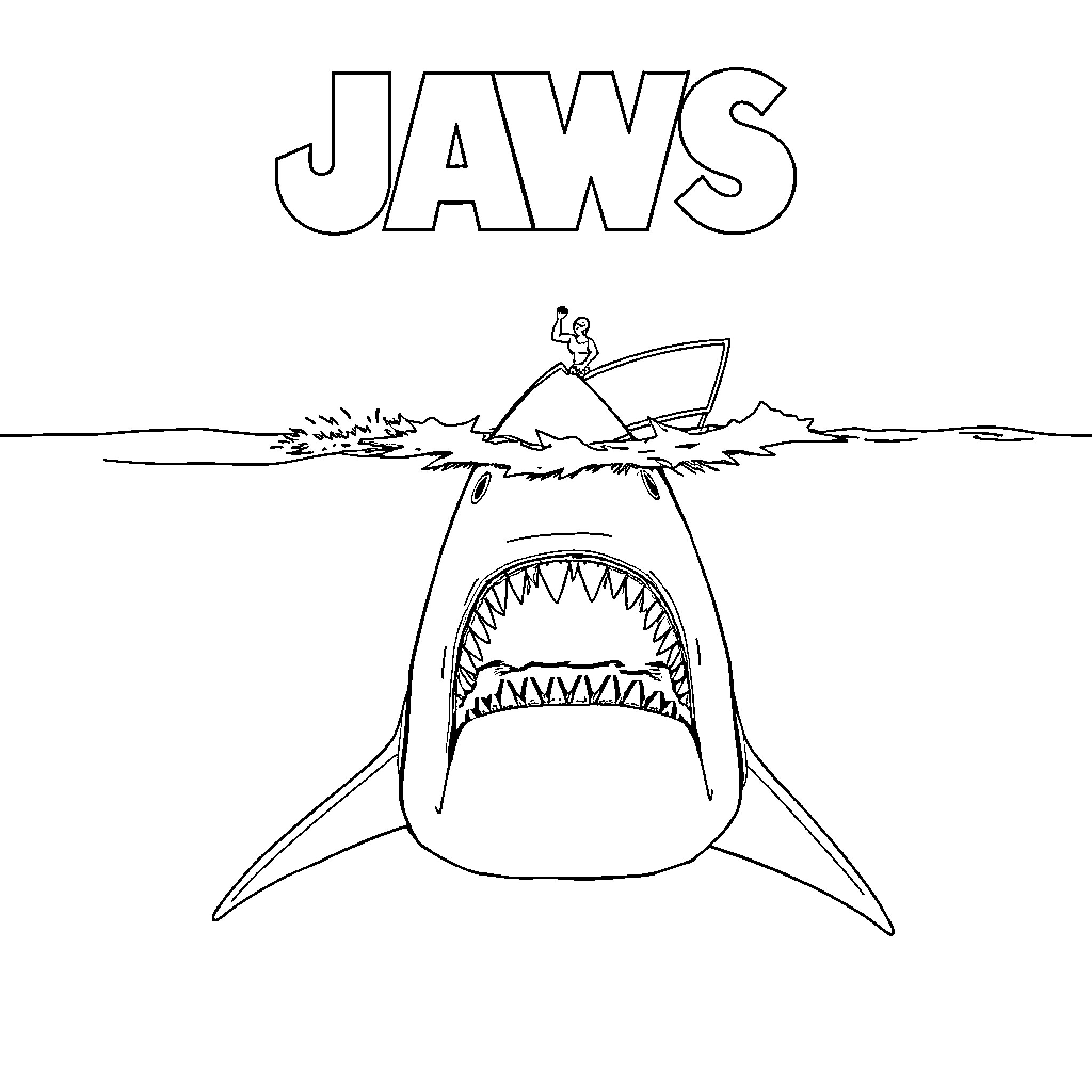 Best Jaws Coloring Pages (Free Printable PDF)