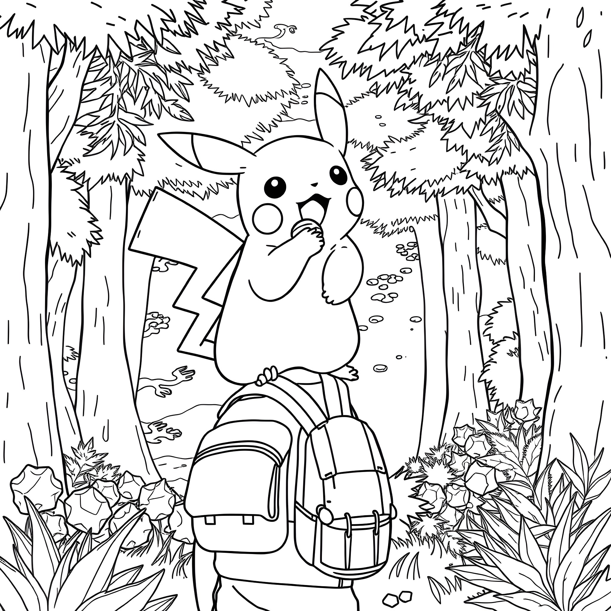 1310 Best Pikachu Coloring Pages (Free Printable PDFs)