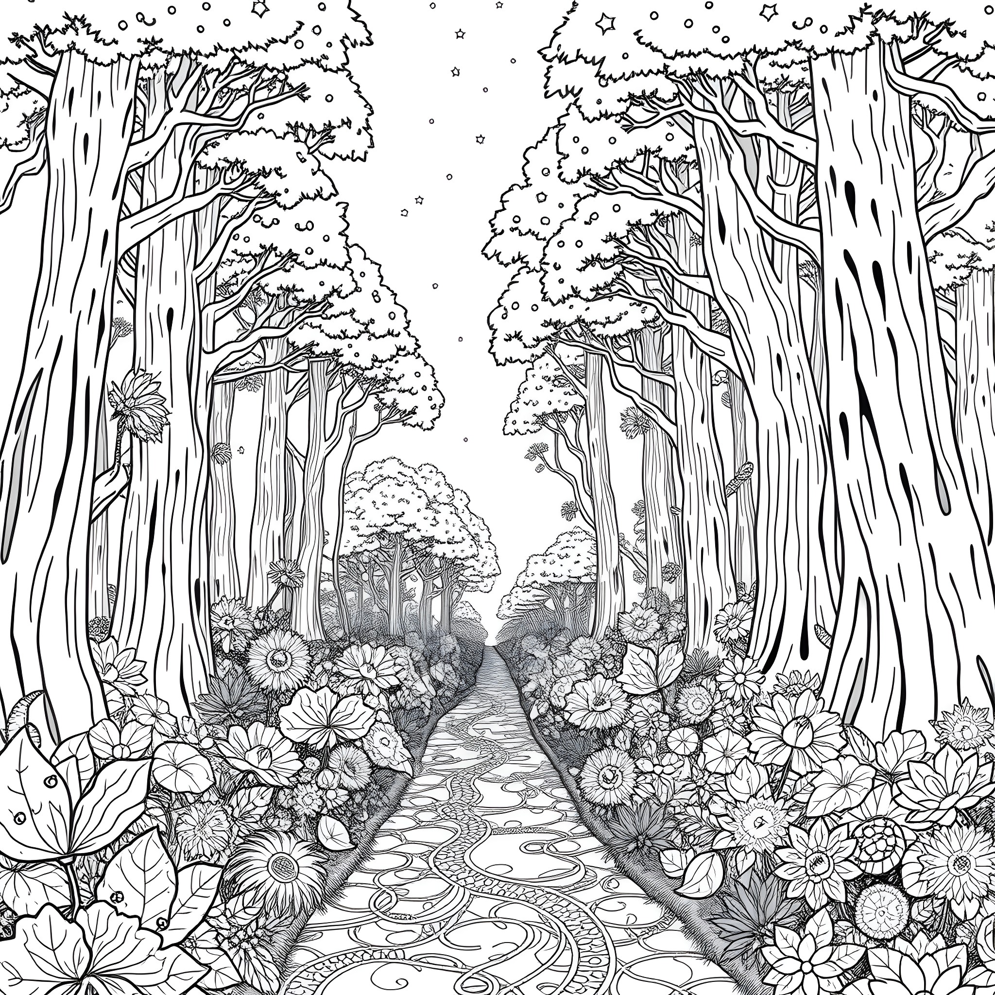 Best Tree Coloring Pages (Free Printable PDF)