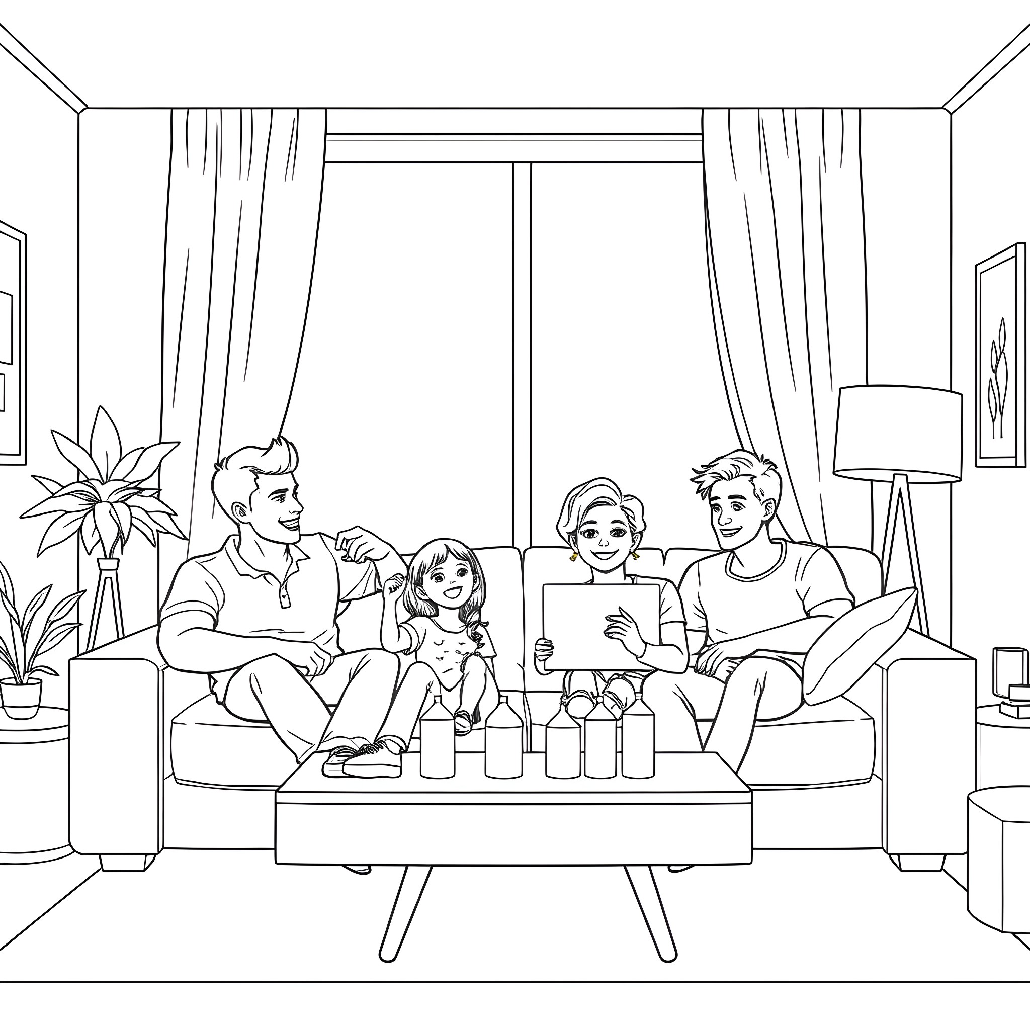 199 Best Family Coloring Pages (Free Printable PDFs)