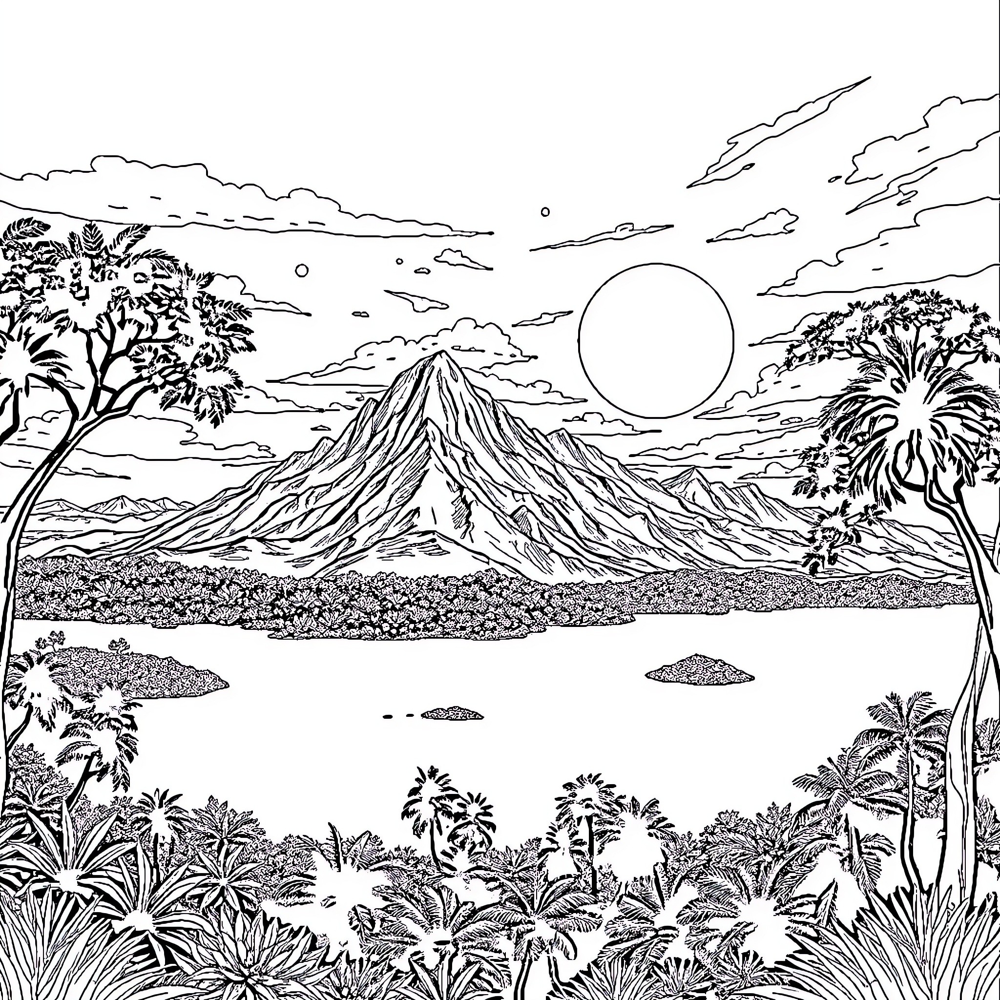 Best Landscape Coloring Pages (Free Printable PDF)