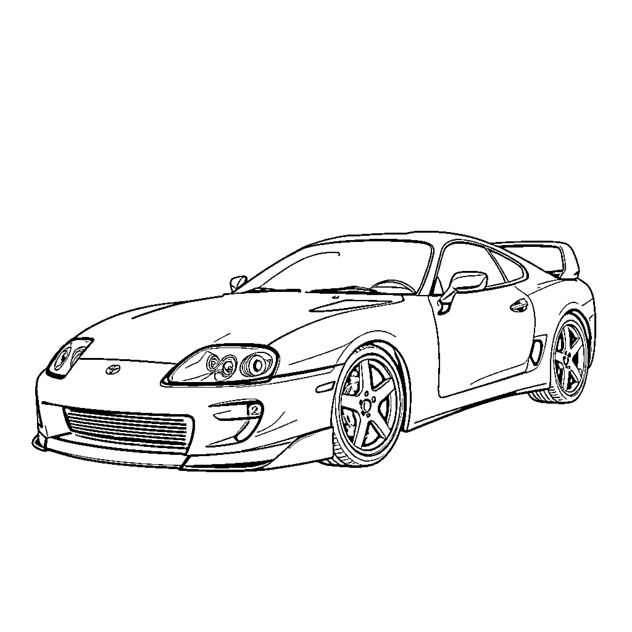 Best Toyota Supra Coloring Pages (Free Printable PDF)