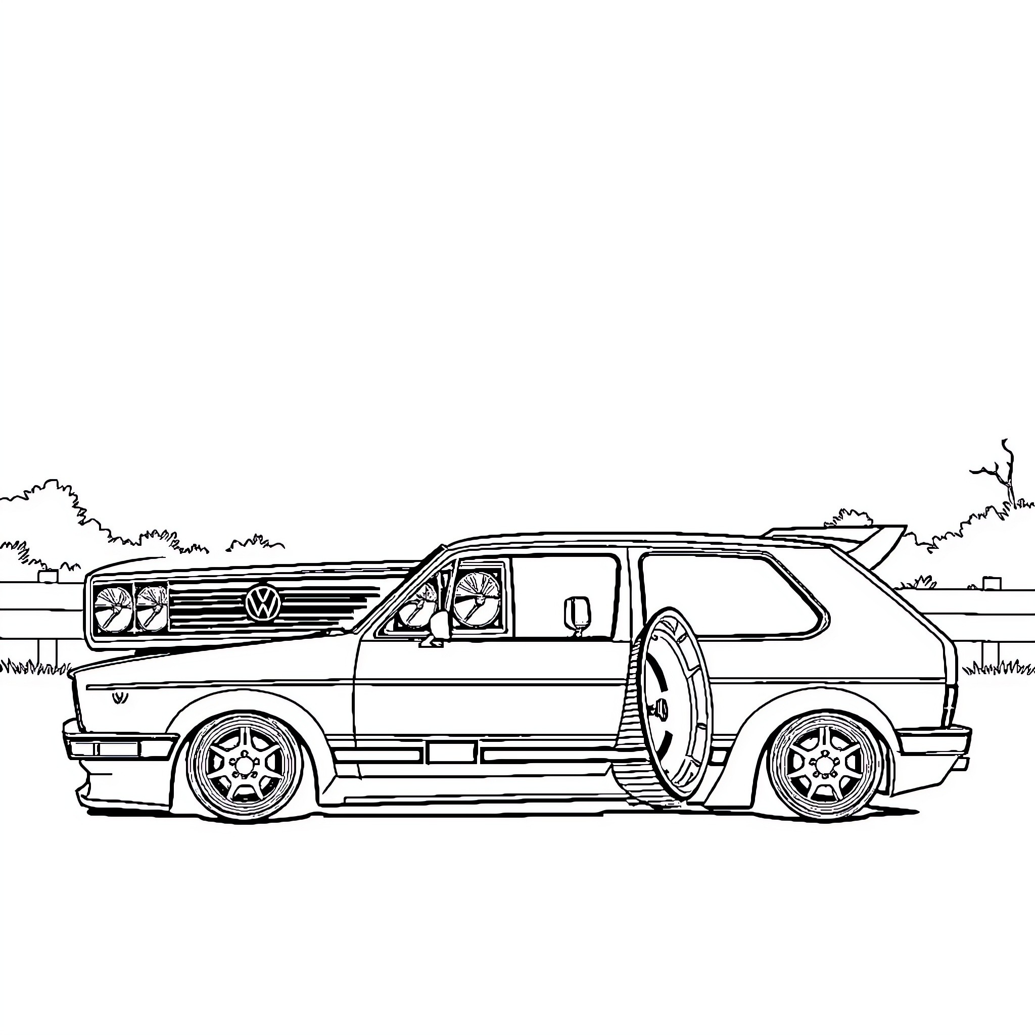Best Vw Golf Coloring Pages (Free Printable PDF)