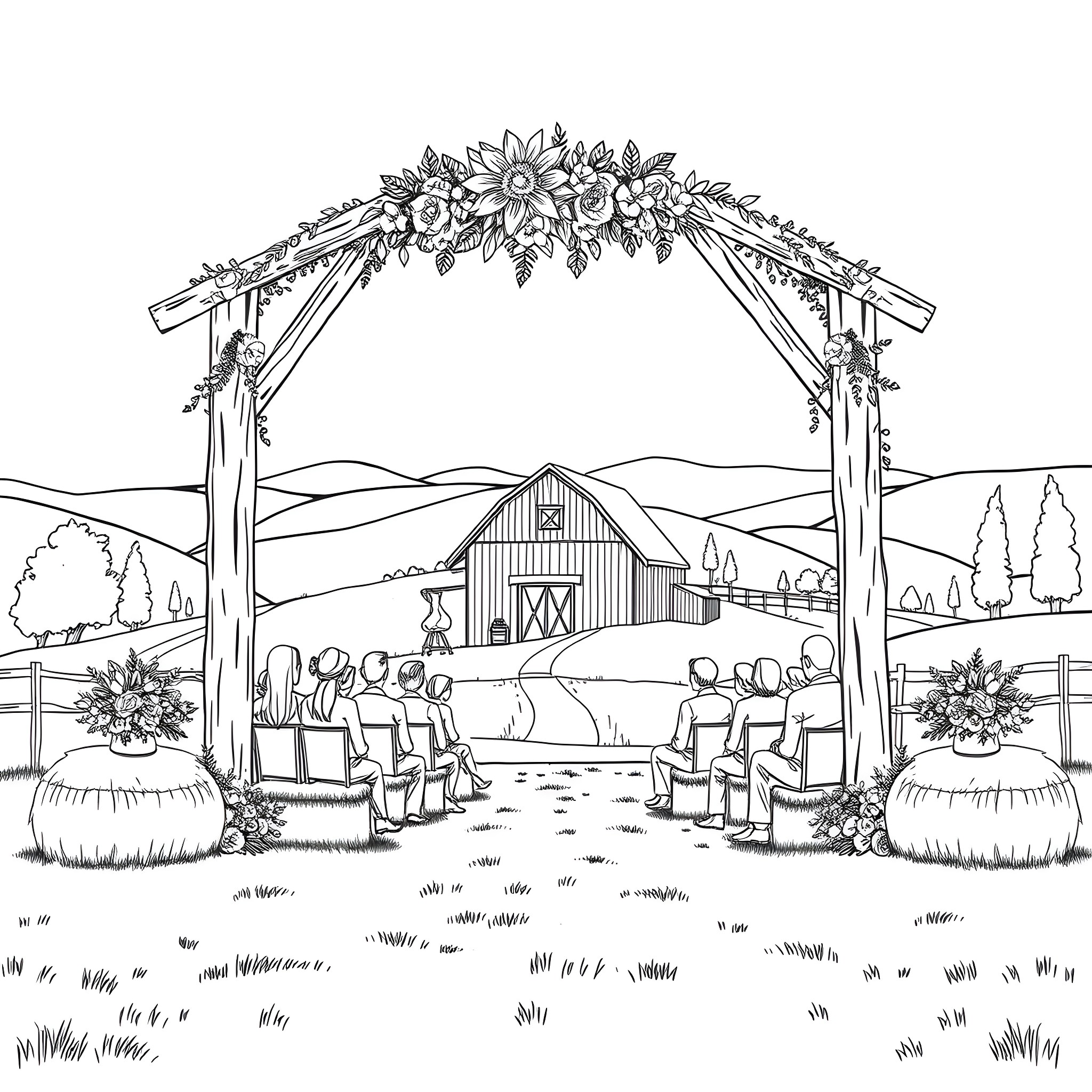 Best Wedding Coloring Pages (Free Printable PDF)