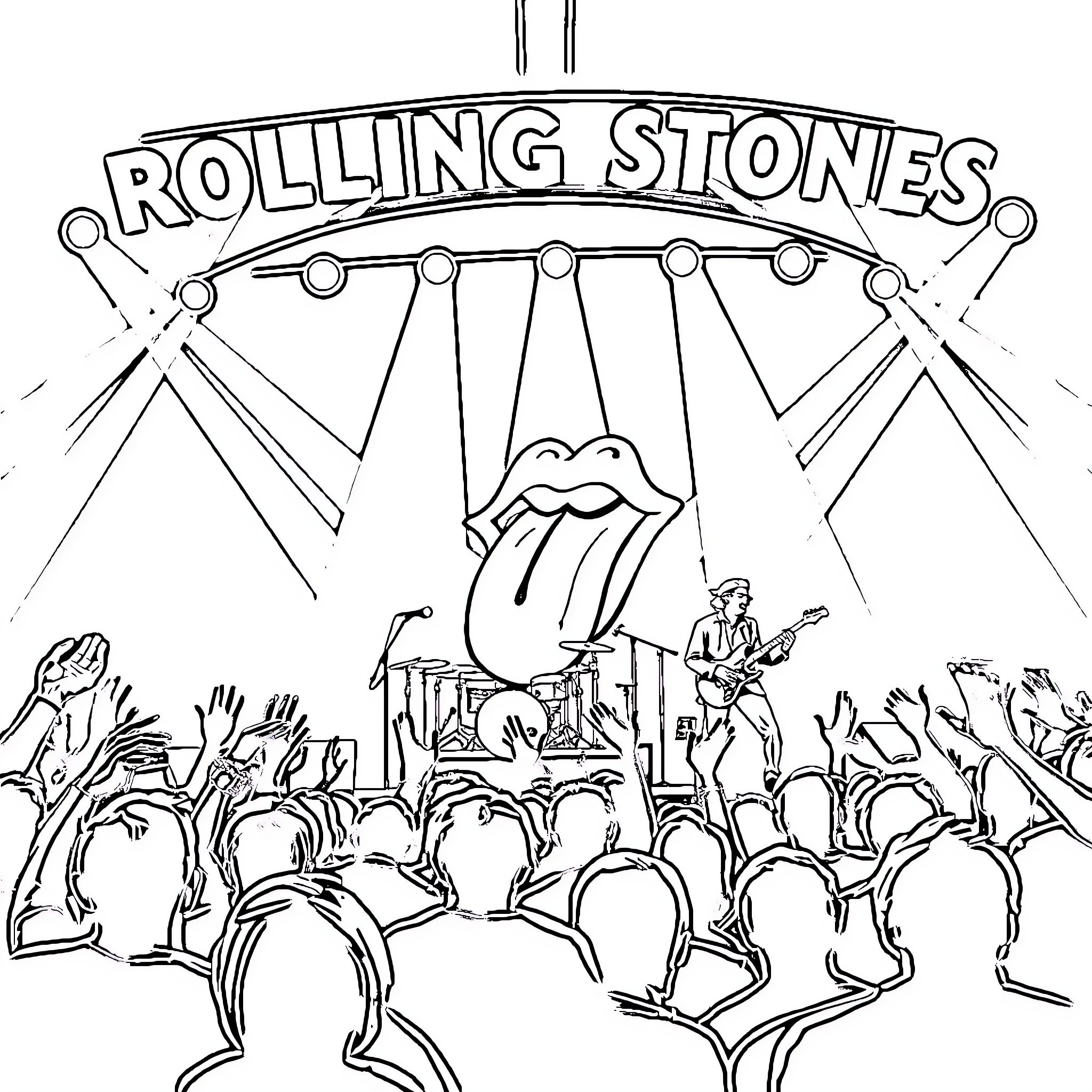 Best Rolling Stones Coloring Pages (Free Printable PDF)