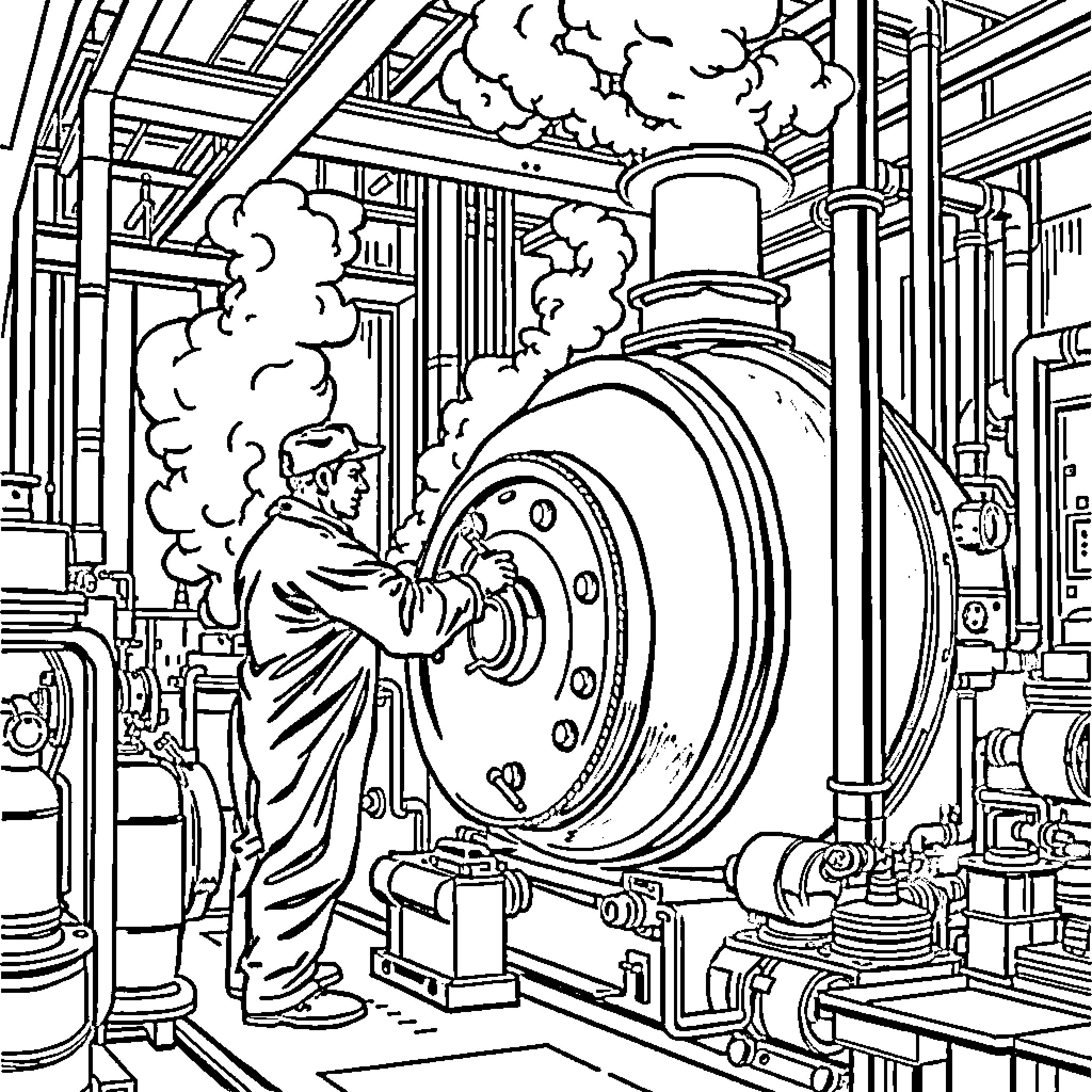 Best Engineer Coloring Pages (Free Printable PDF)