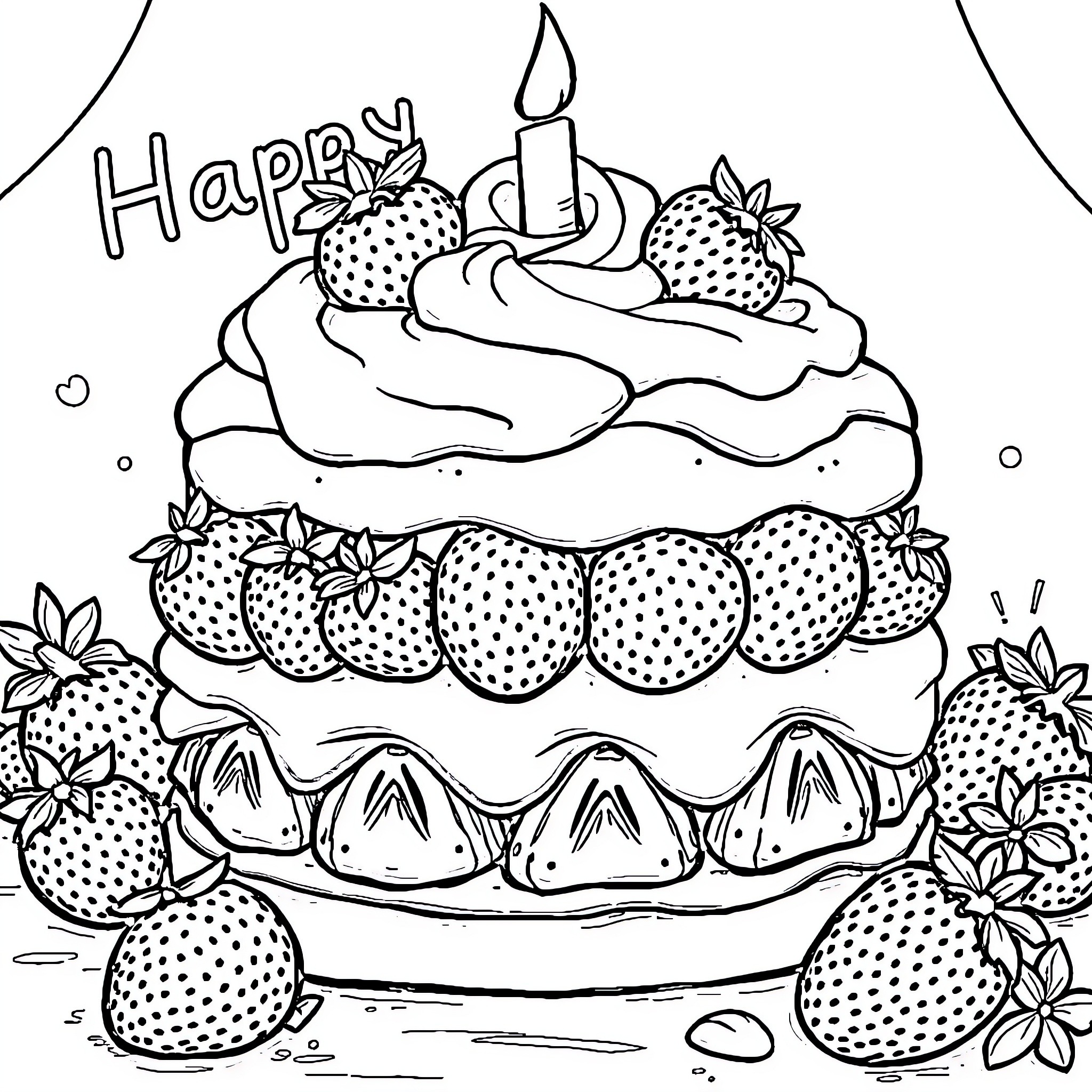 Best Strawberry Coloring Pages (Free Printable PDF)