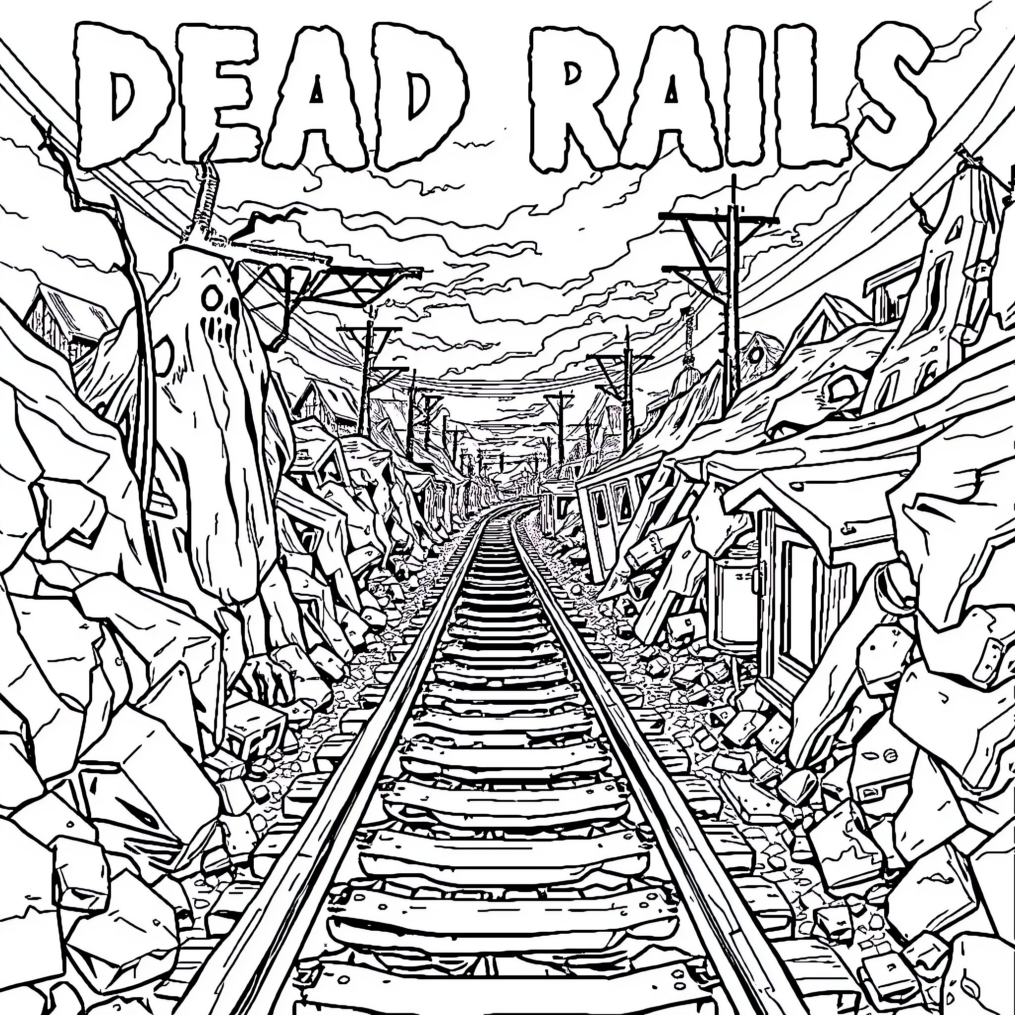 Best Dead Rails Coloring Pages (Free Printable PDF)