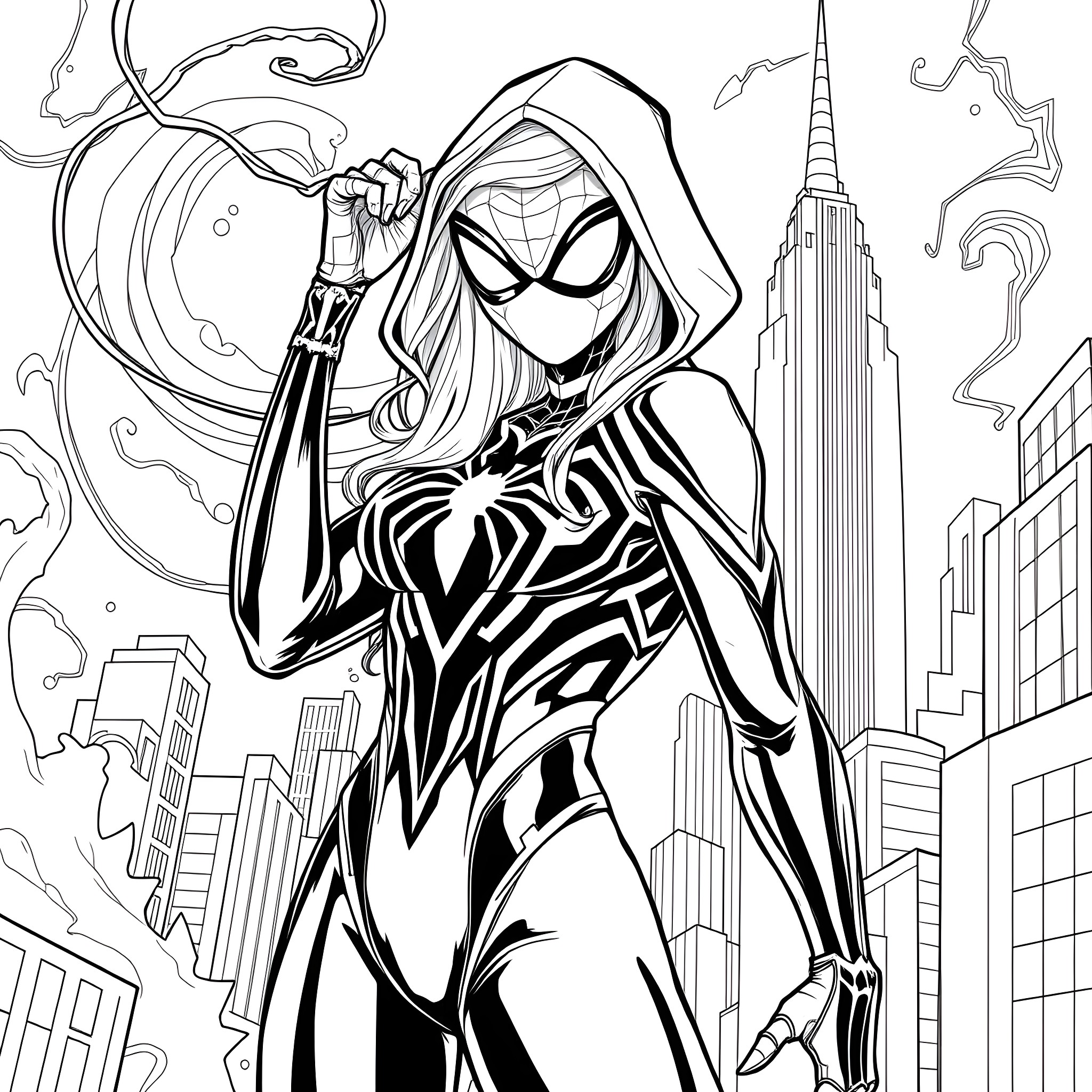 Best Spider Girl Coloring Pages (Free Printable PDF)