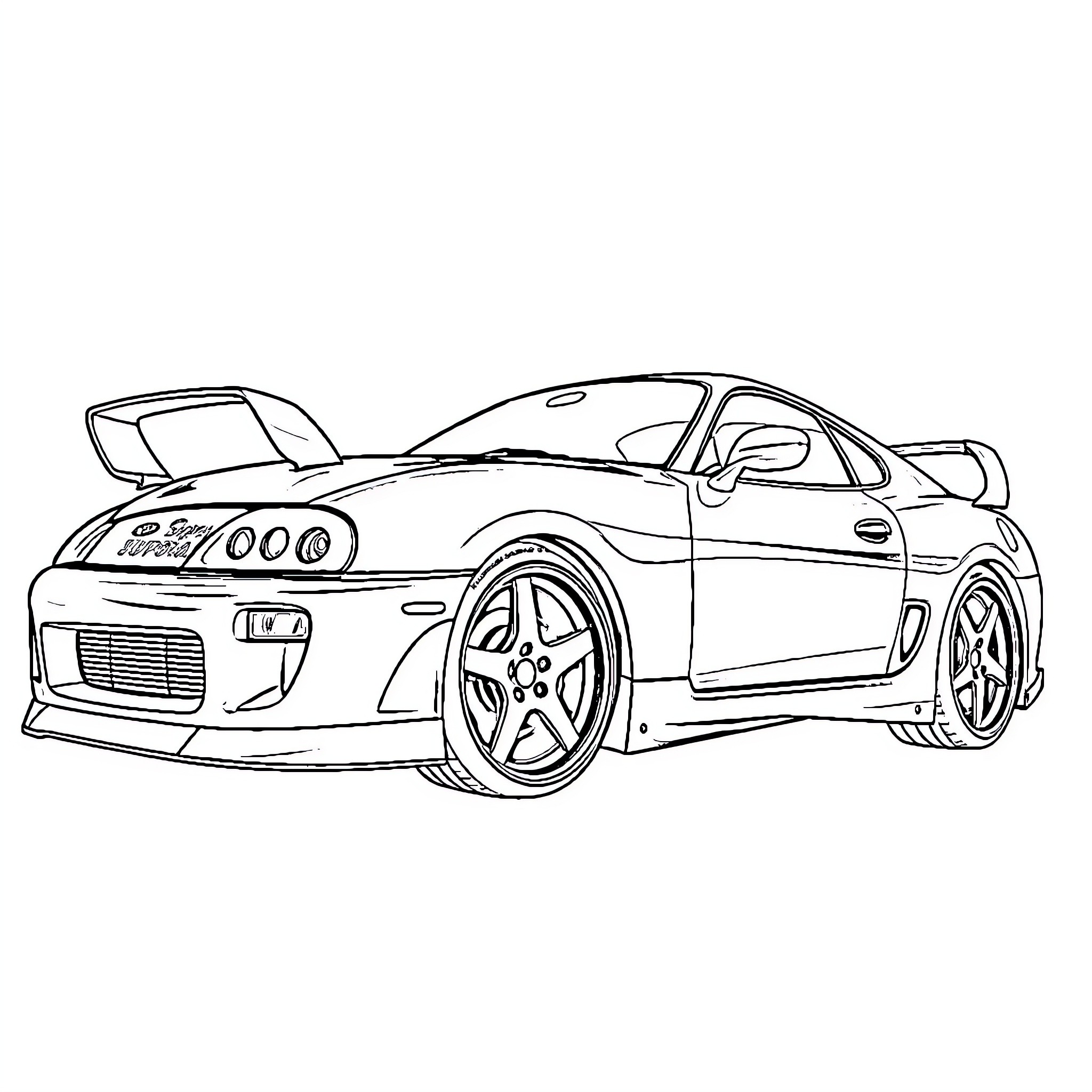 Best Toyota Supra Coloring Pages (Free Printable PDF)