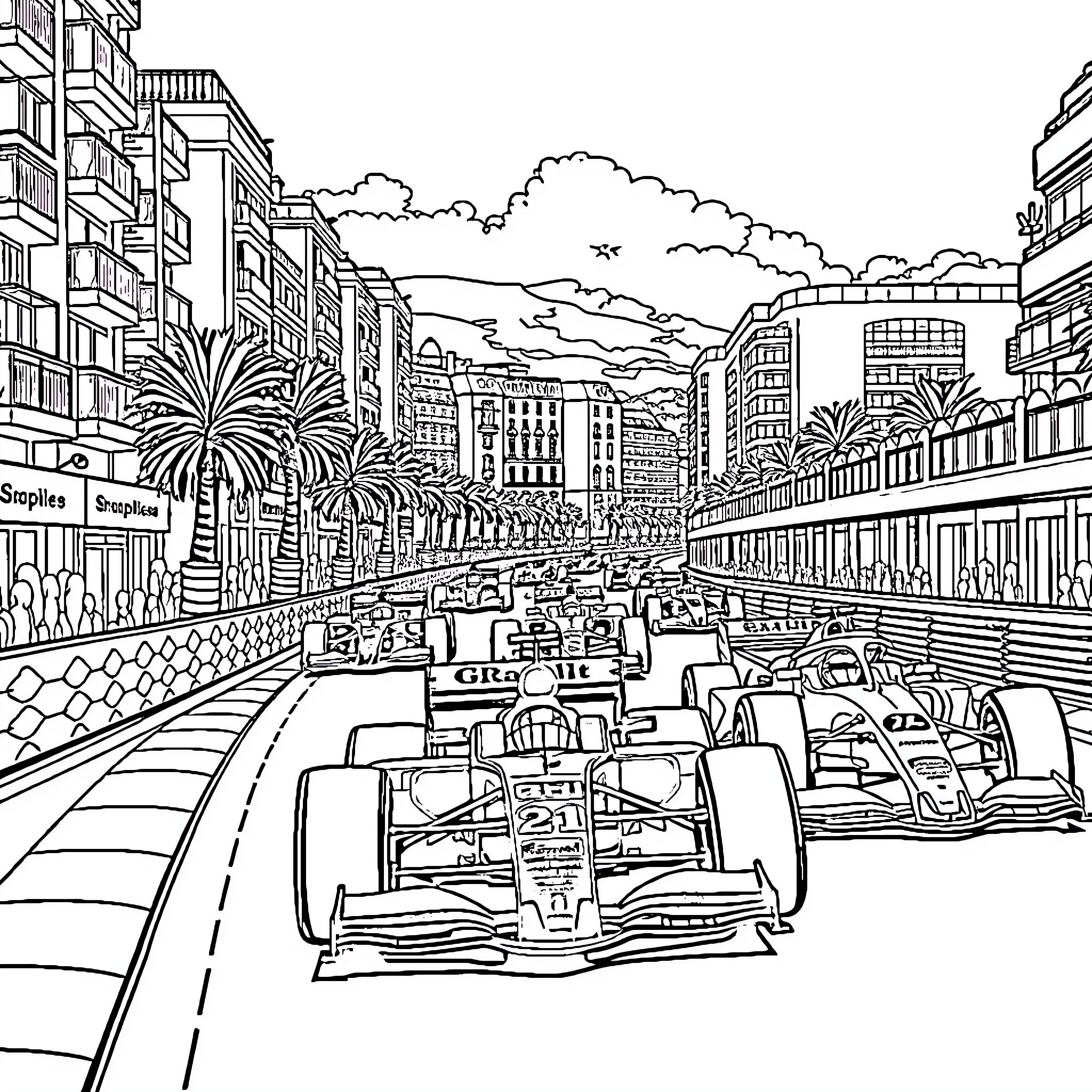 Best Grand Prix Coloring Pages (Free Printable PDF)