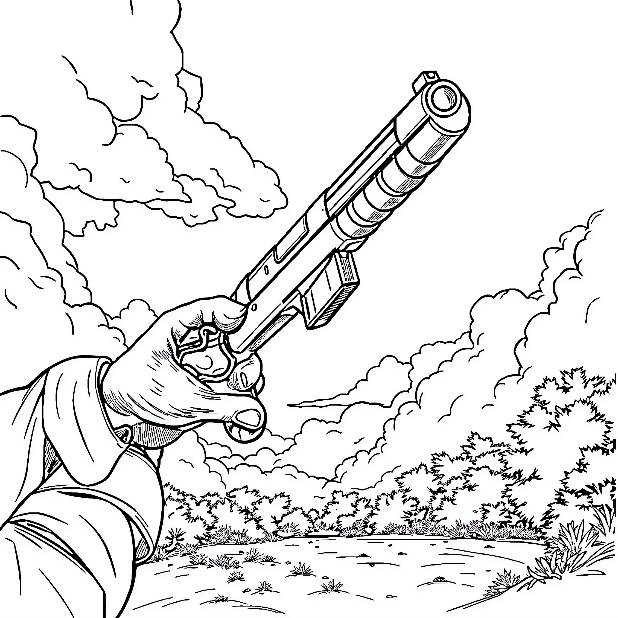 18 Best Gun Coloring Pages (Free Printable PDFs)