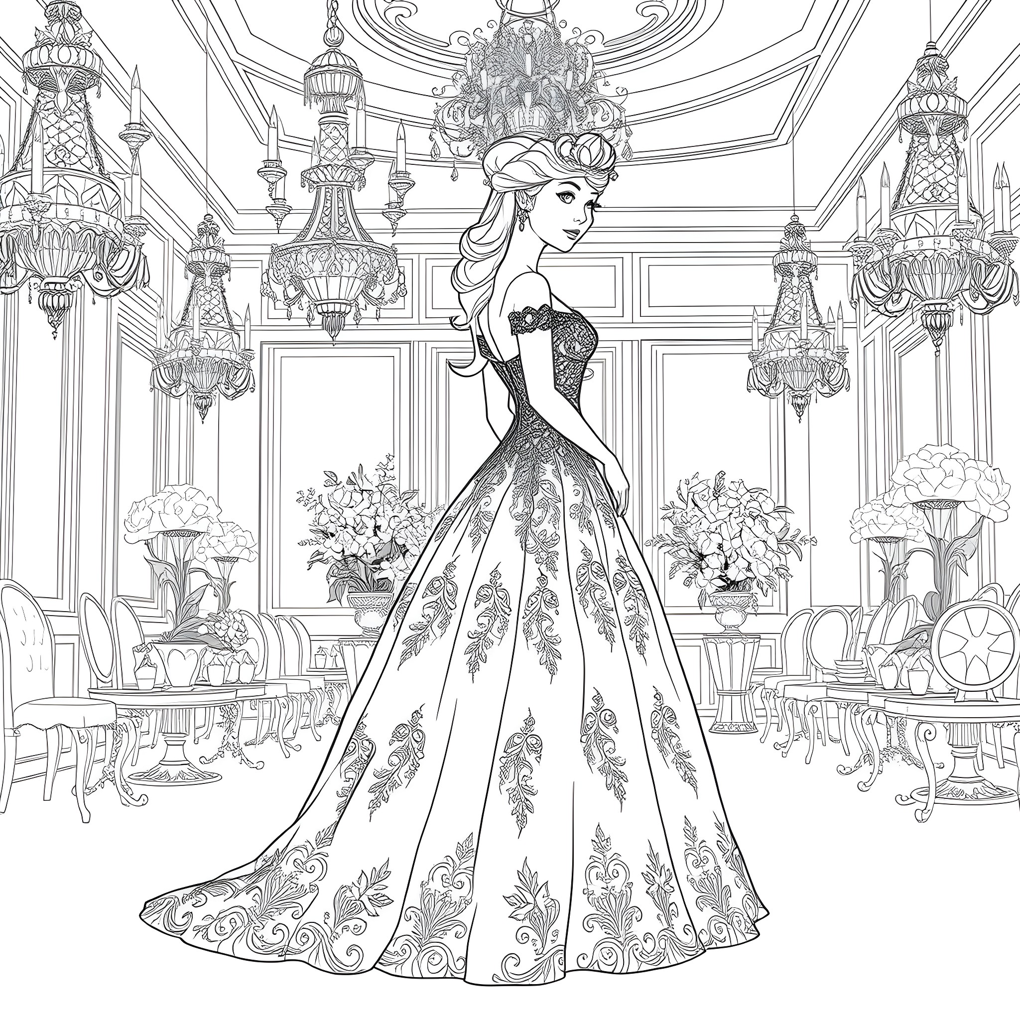 39 Best Princess Coloring Pages (Free Printable PDFs)