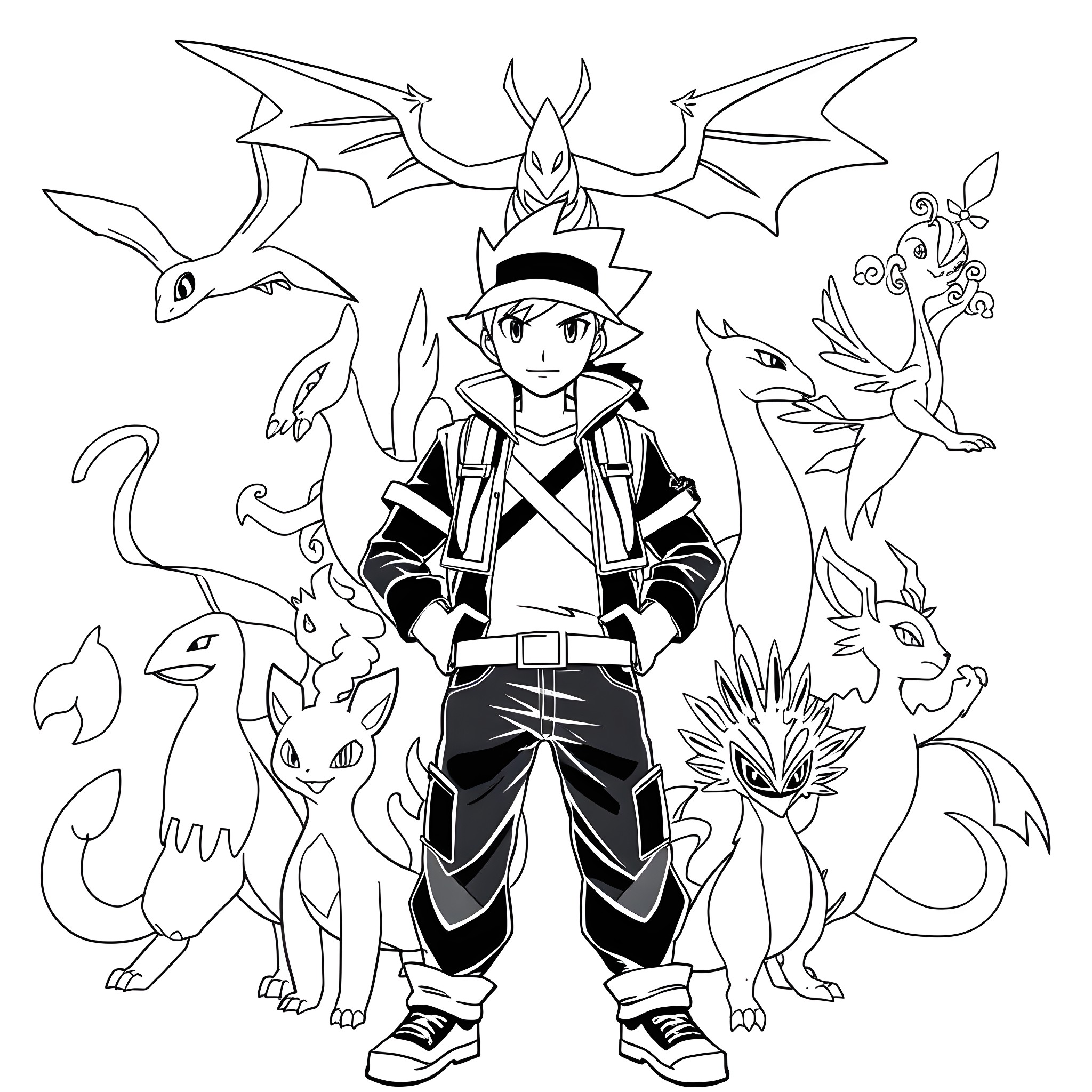 9 Best Pokemon Trainer Coloring Pages (Free Printable PDFs)