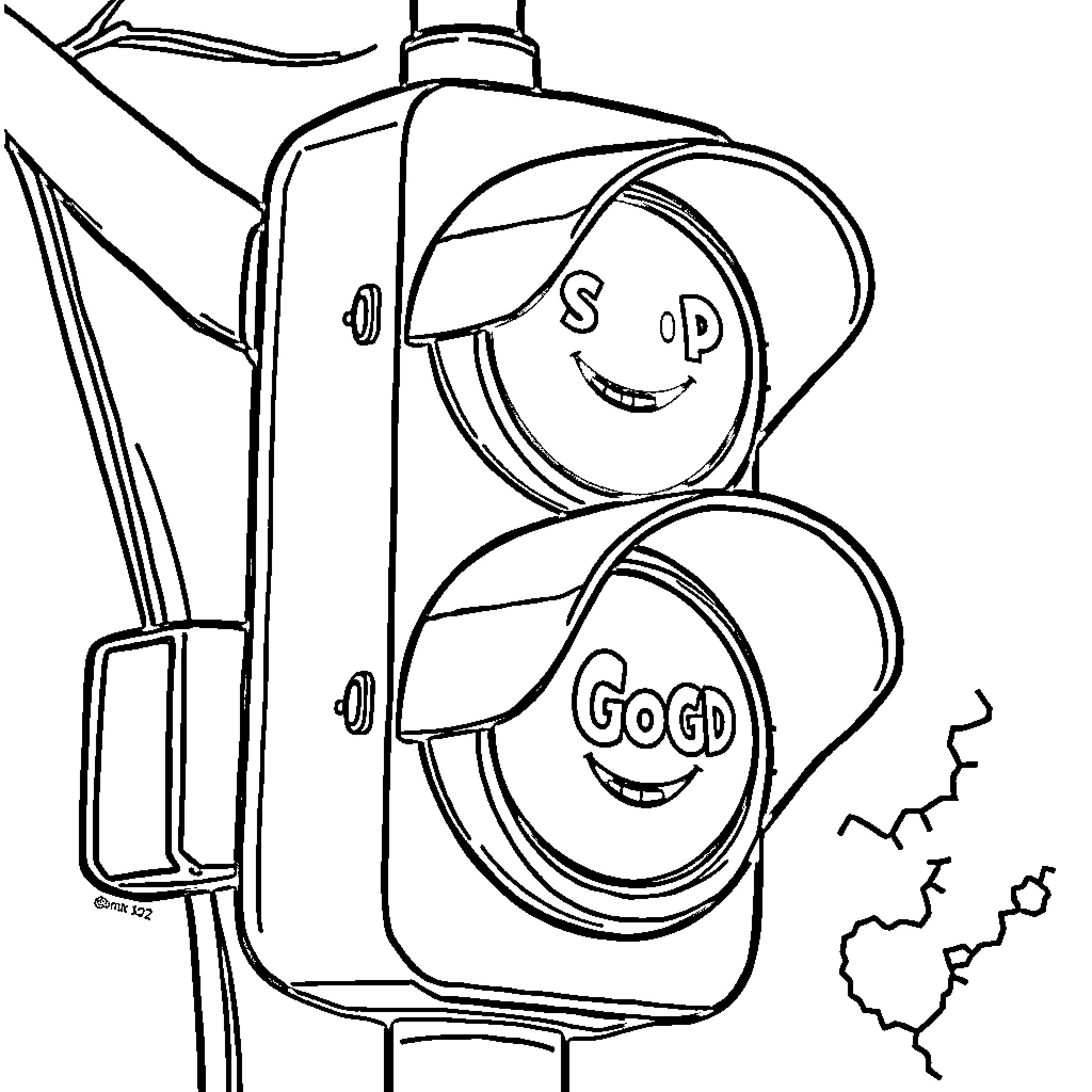 Best Traffic Light Coloring Pages (Free Printable PDF)