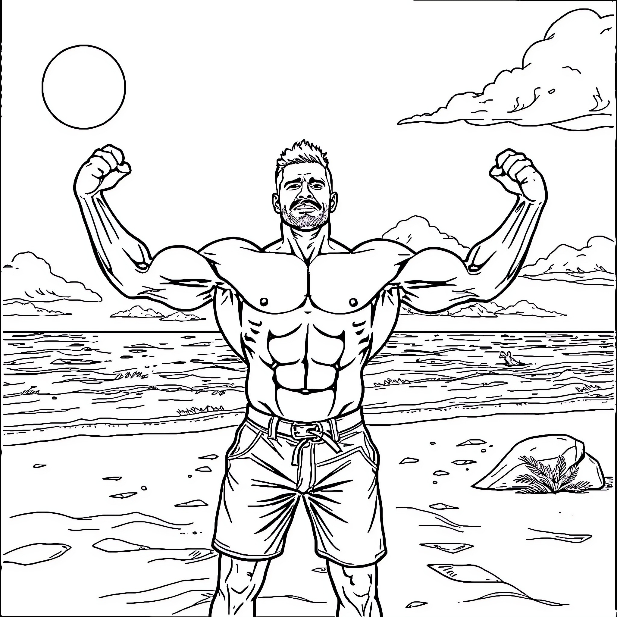 10 Best Muscle Man Coloring Pages (Free Printable PDFs)