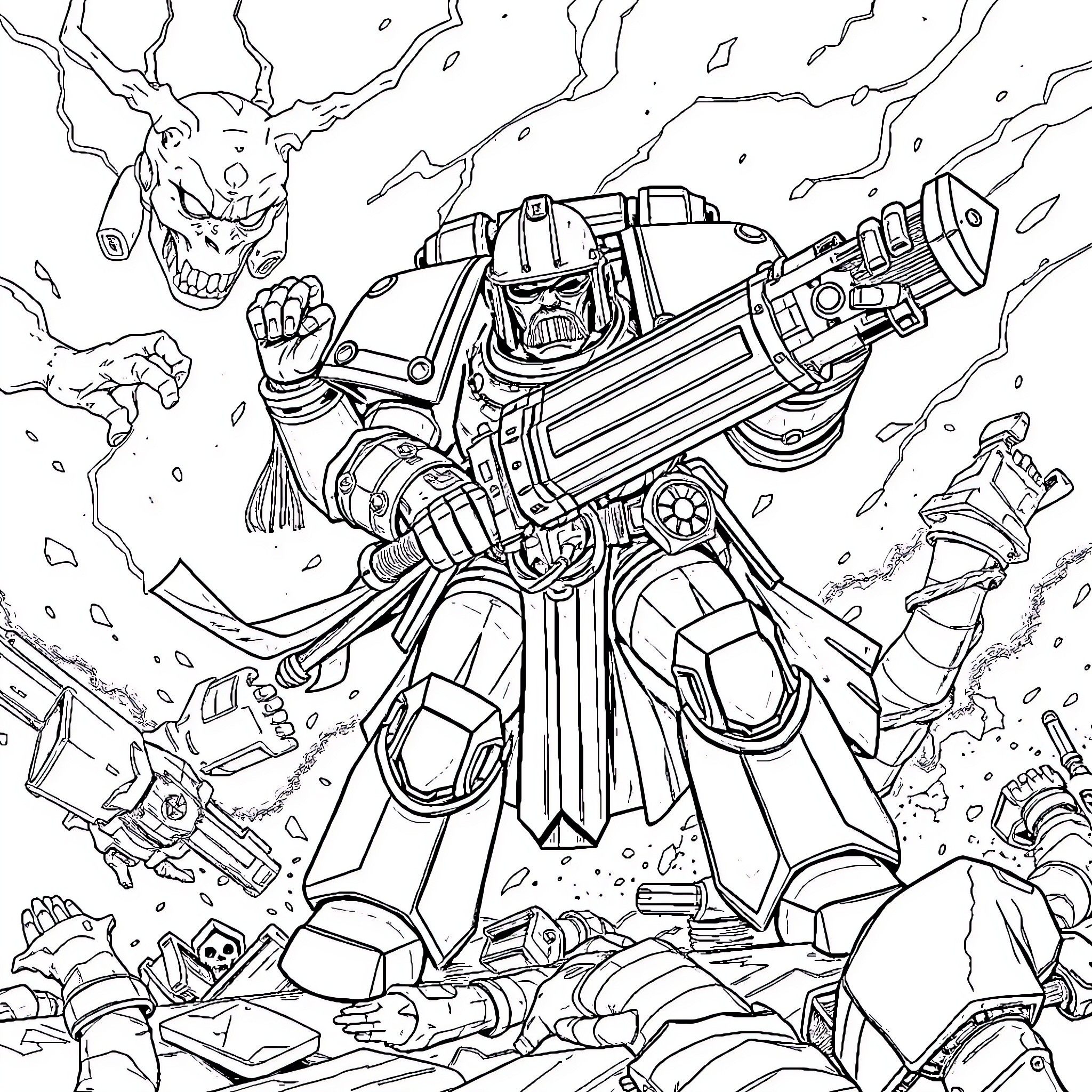 Best Space Marine Coloring Pages (Free Printable PDF)