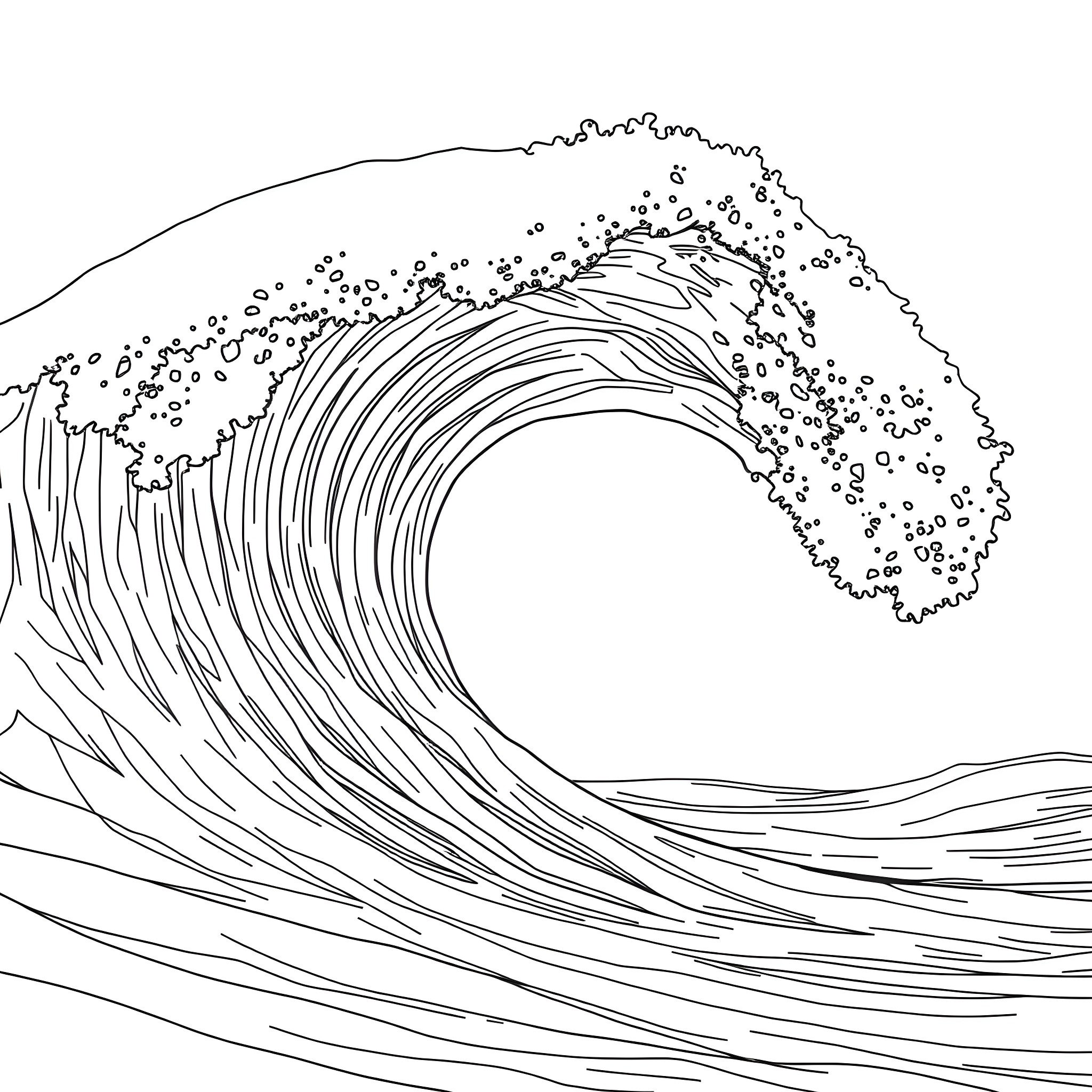 Best Wave Coloring Pages (Free Printable PDF)