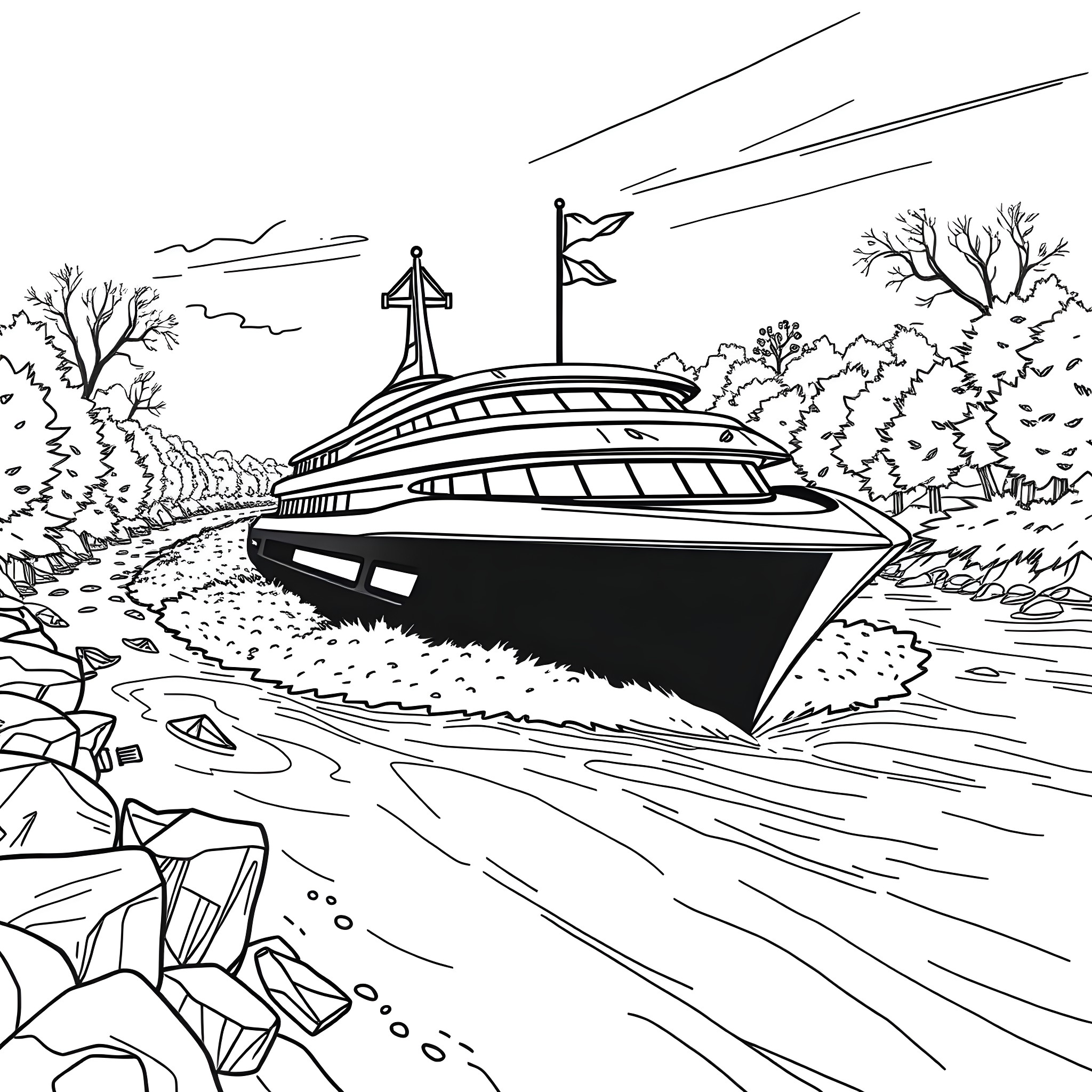 Best Ship Coloring Pages (Free Printable PDF)