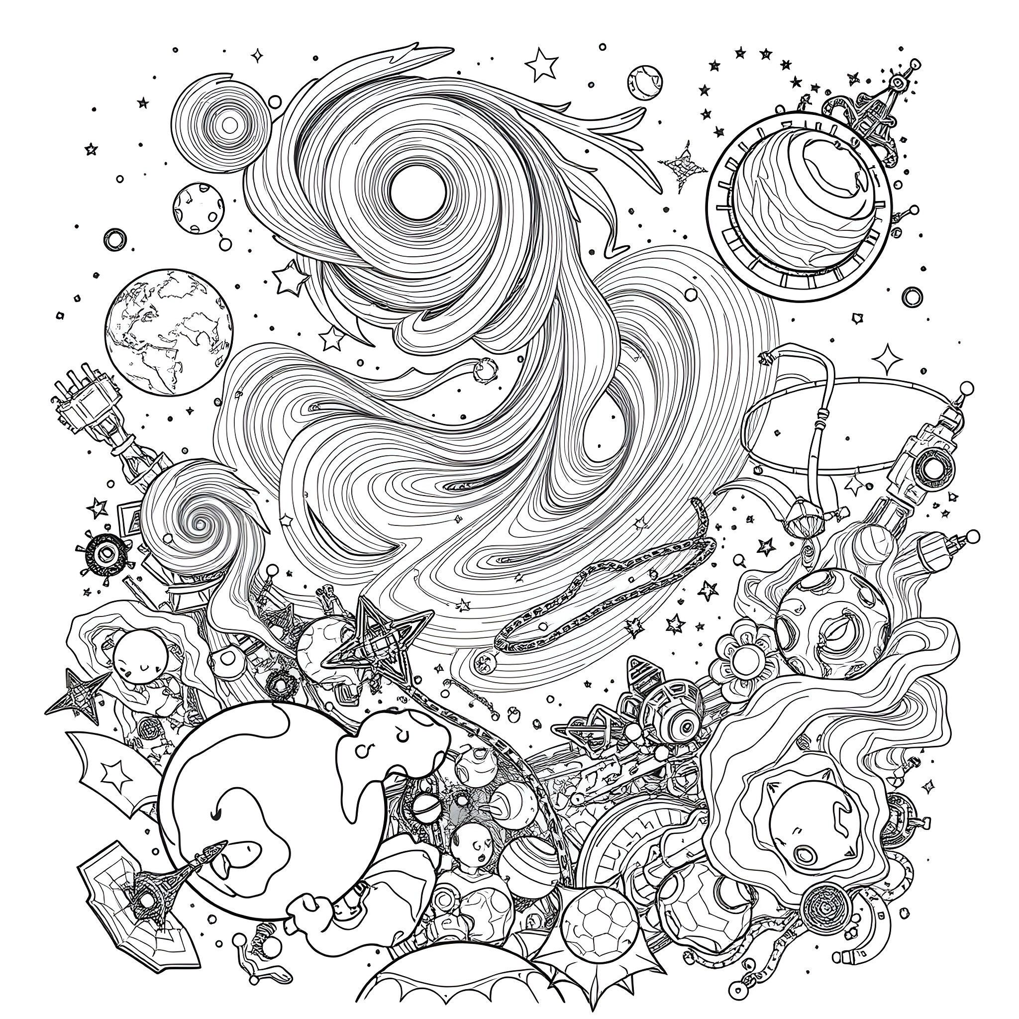 Best Space Coloring Pages (Free Printable PDF)