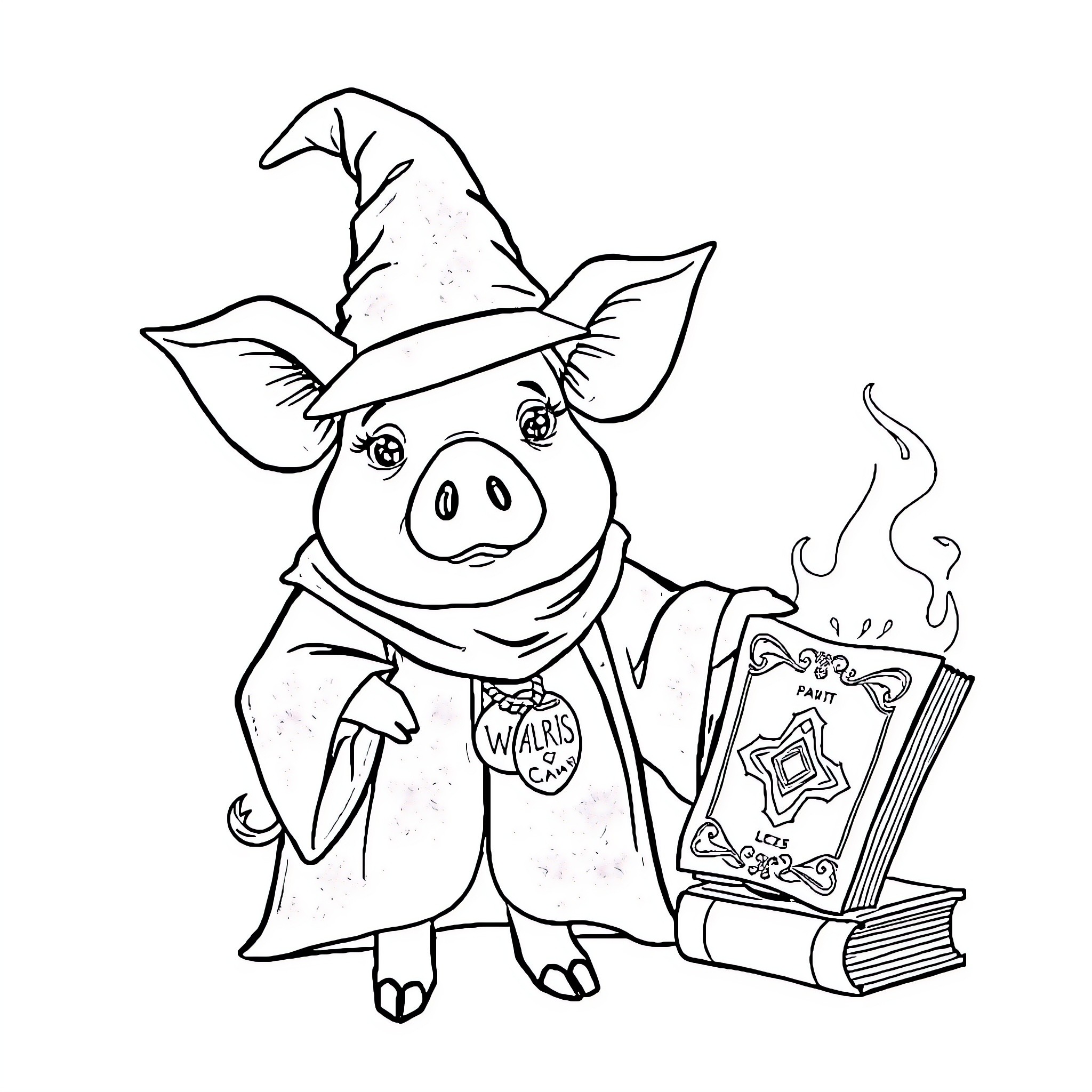 Best Wizard Pig Coloring Pages (Free Printable PDF)