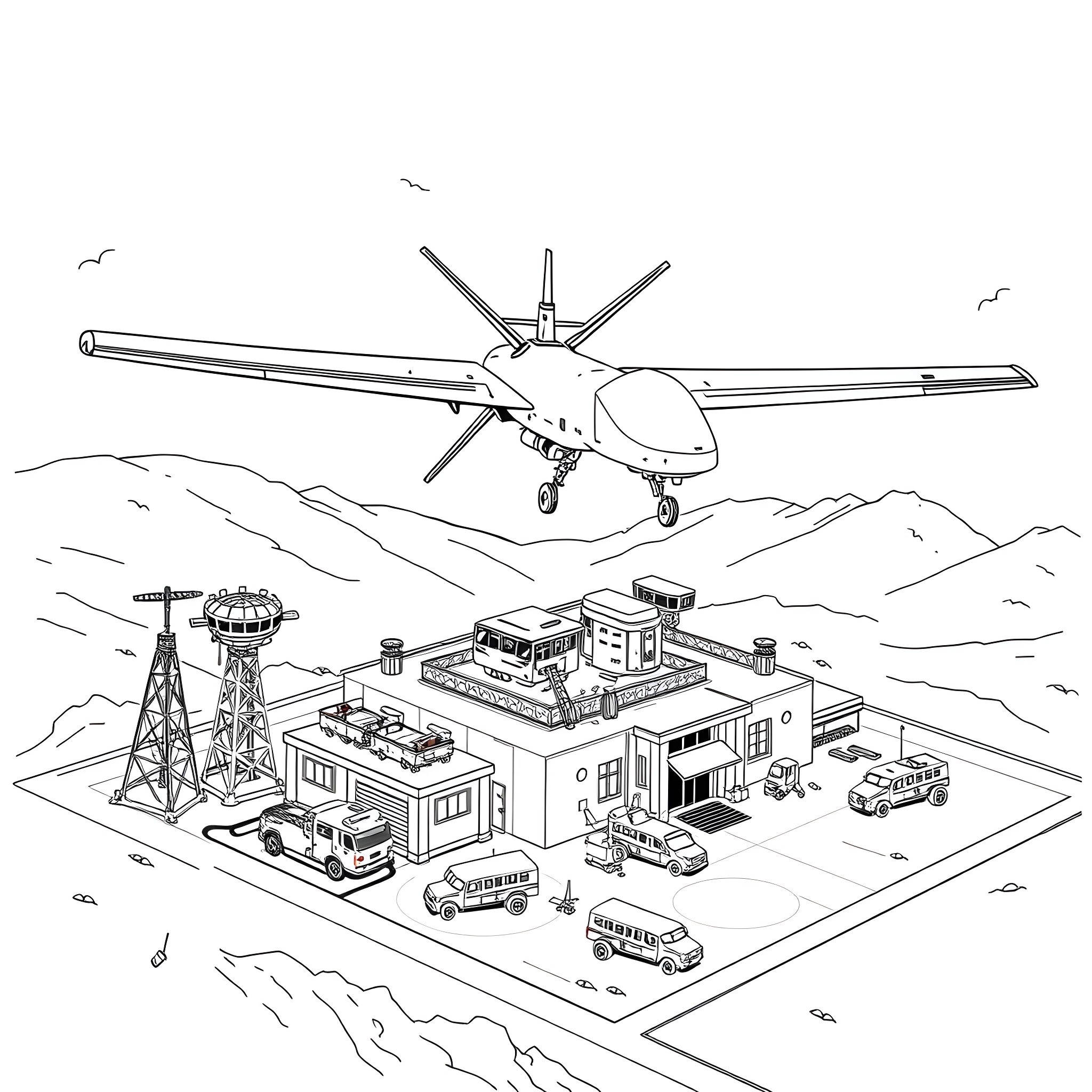 19 Best Drone Coloring Pages (Free Printable PDFs)