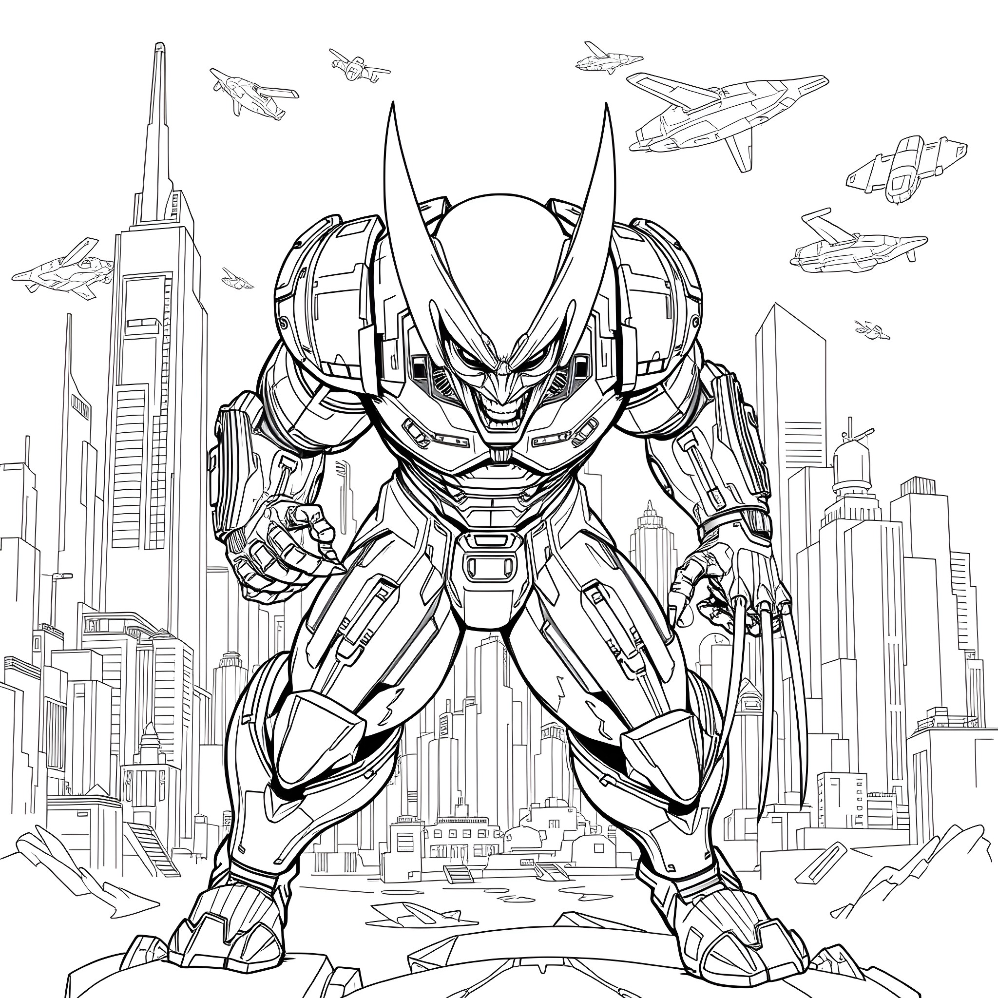 Best Mecha Wolverine Coloring Pages (Free Printable PDF)