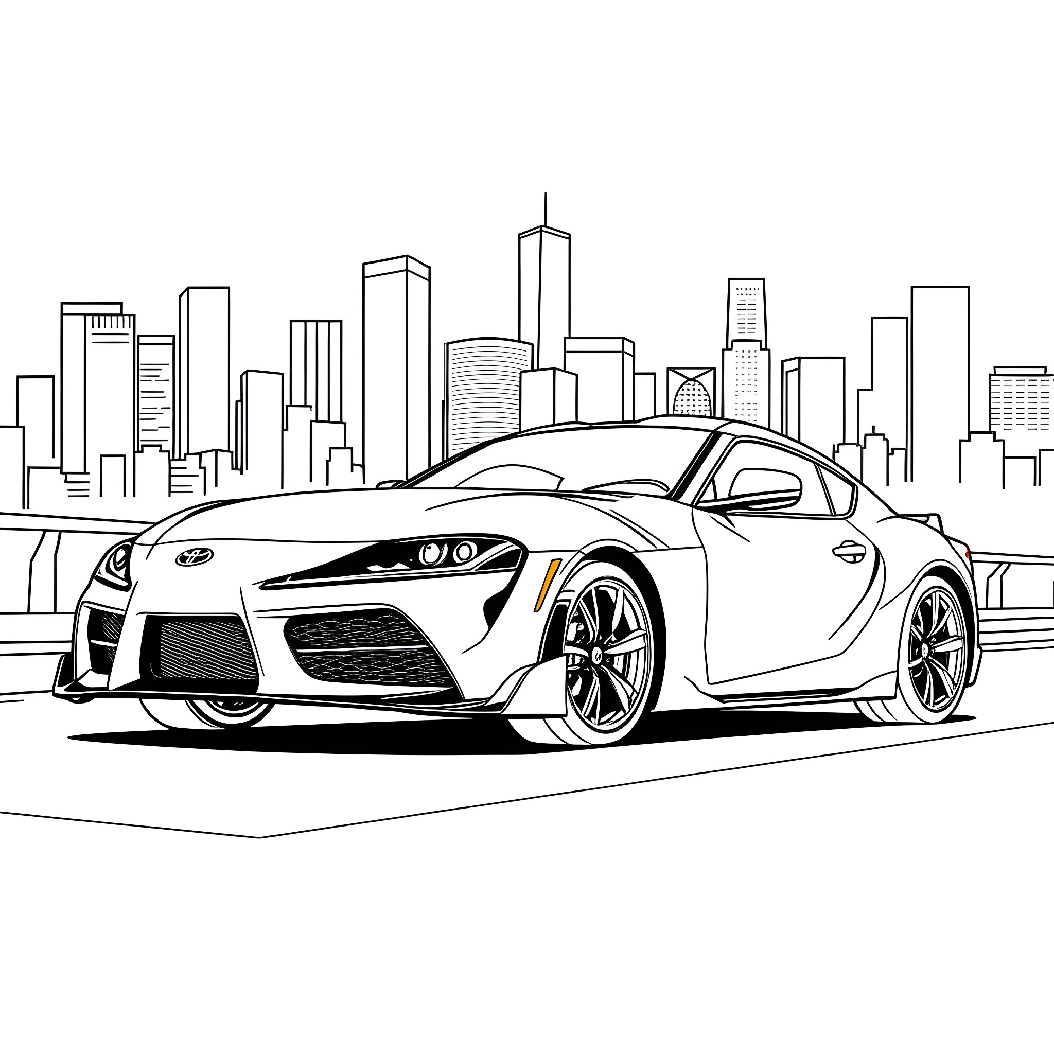 Best Toyota Supra Coloring Pages (Free Printable PDF)