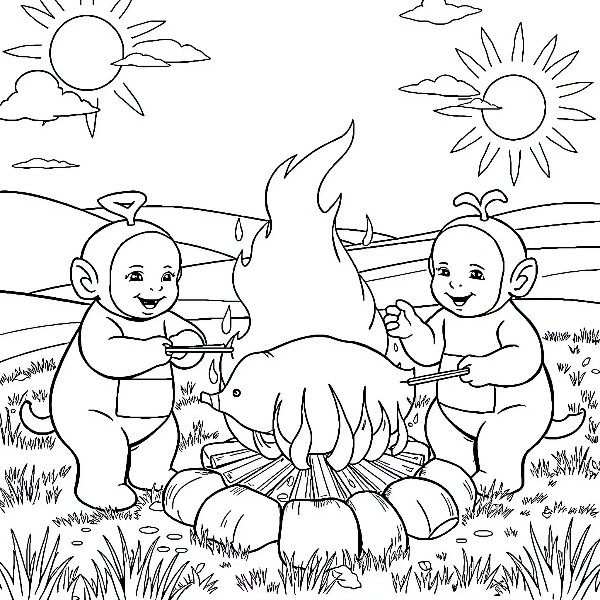 Best Teletubbies Coloring Pages (Free Printable PDF)
