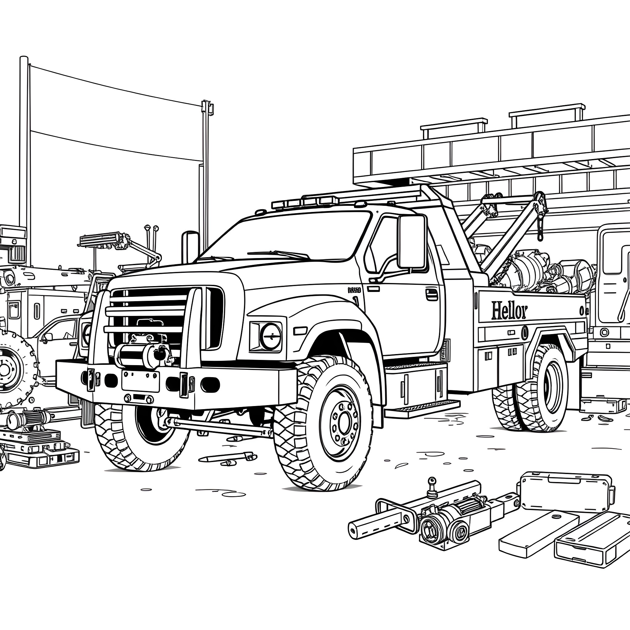 Best Rollback Wrecker Coloring Pages (Free Printable PDF)