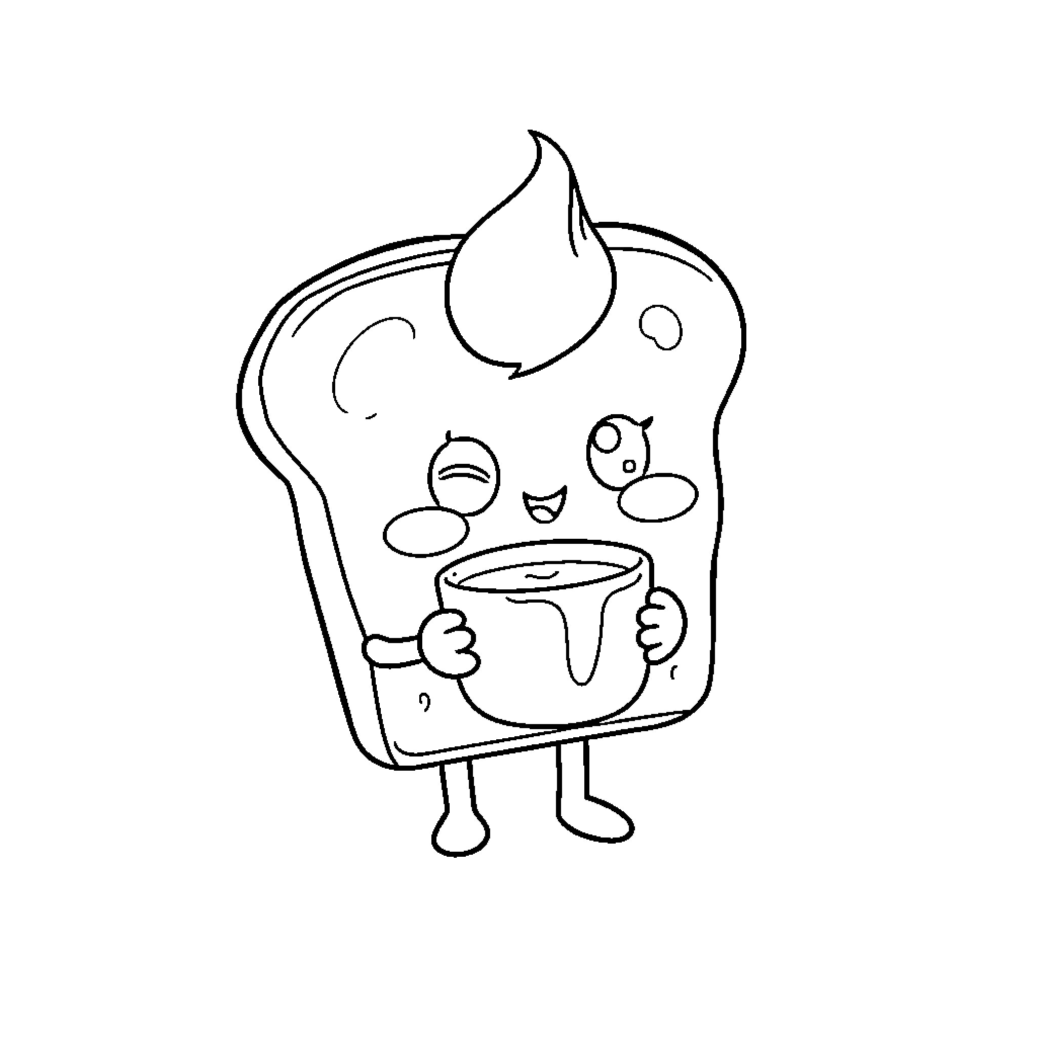 Best Toast Coloring Pages (Free Printable PDF)