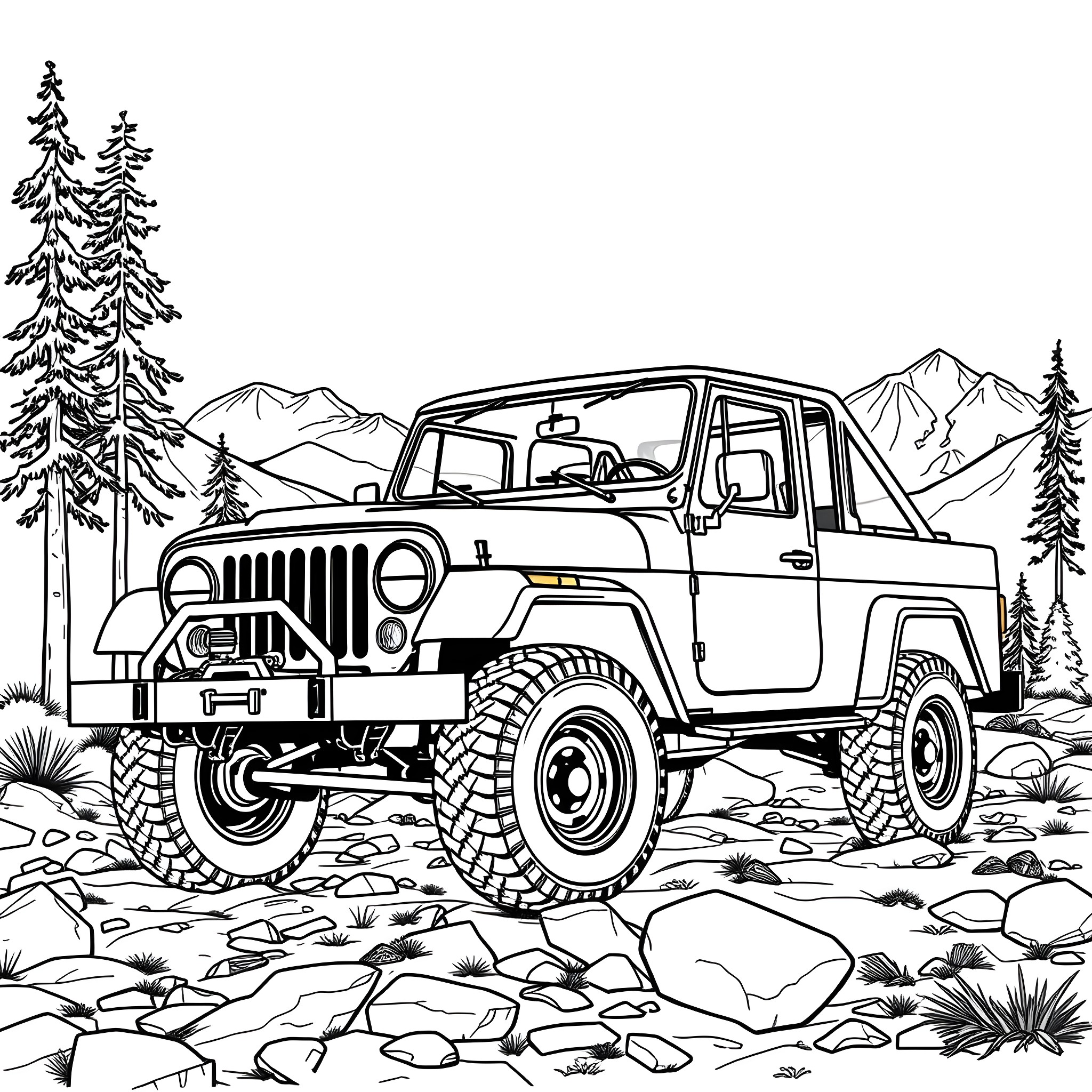 Best 4x4 Coloring Pages (Free Printable PDF)