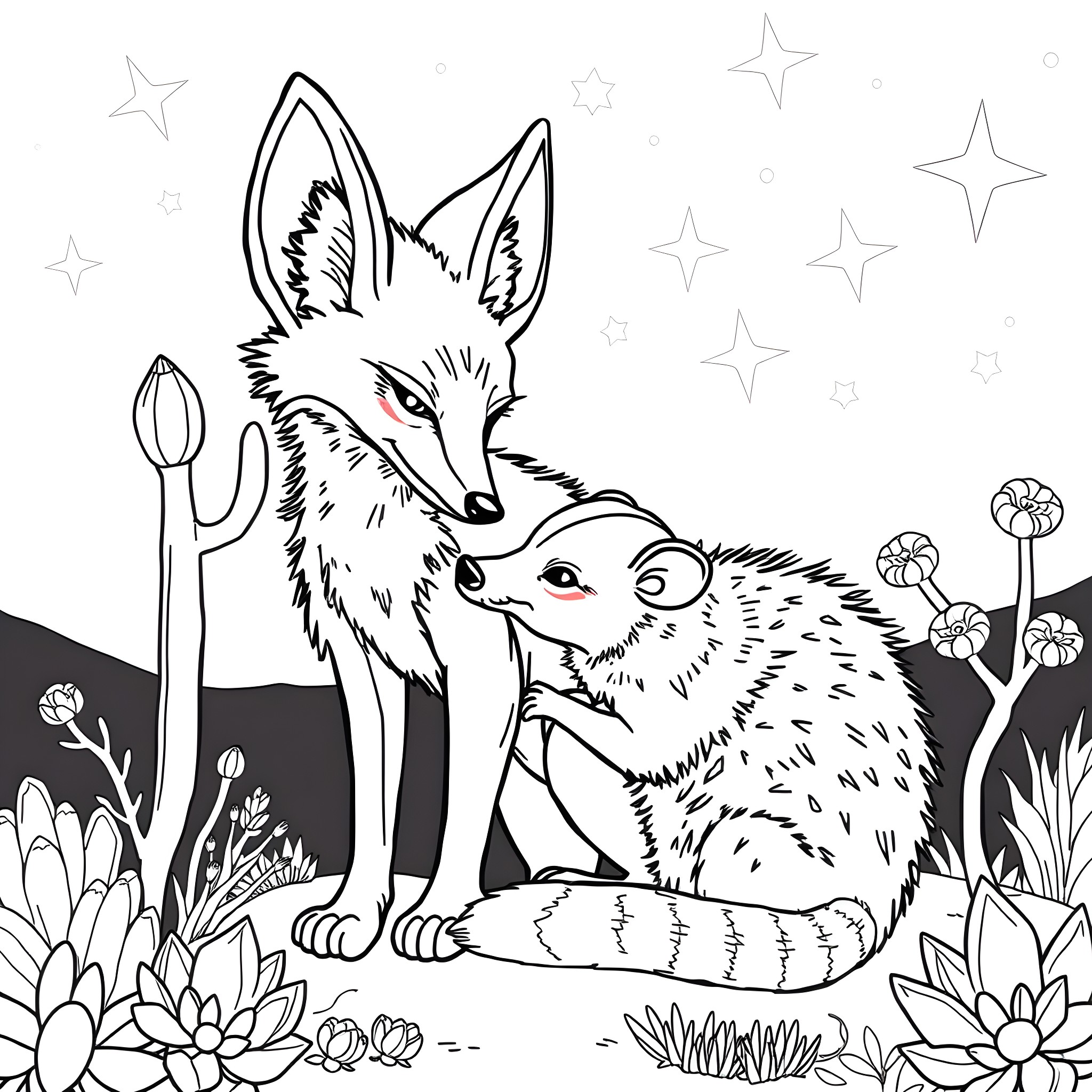 2 Best Fennec Fox Coloring Pages (Free Printable PDFs)