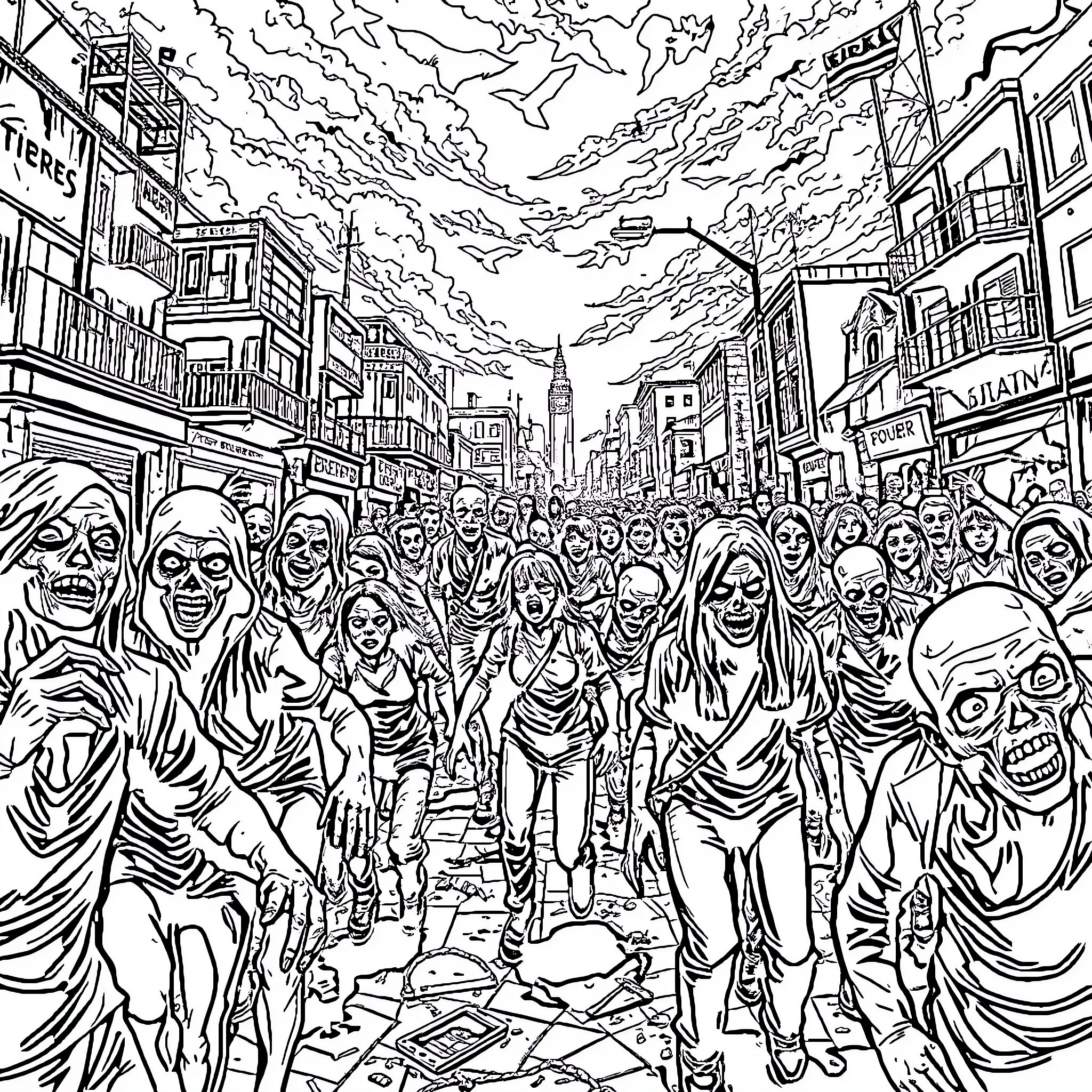 Best Zombie Coloring Pages (Free Printable PDF)