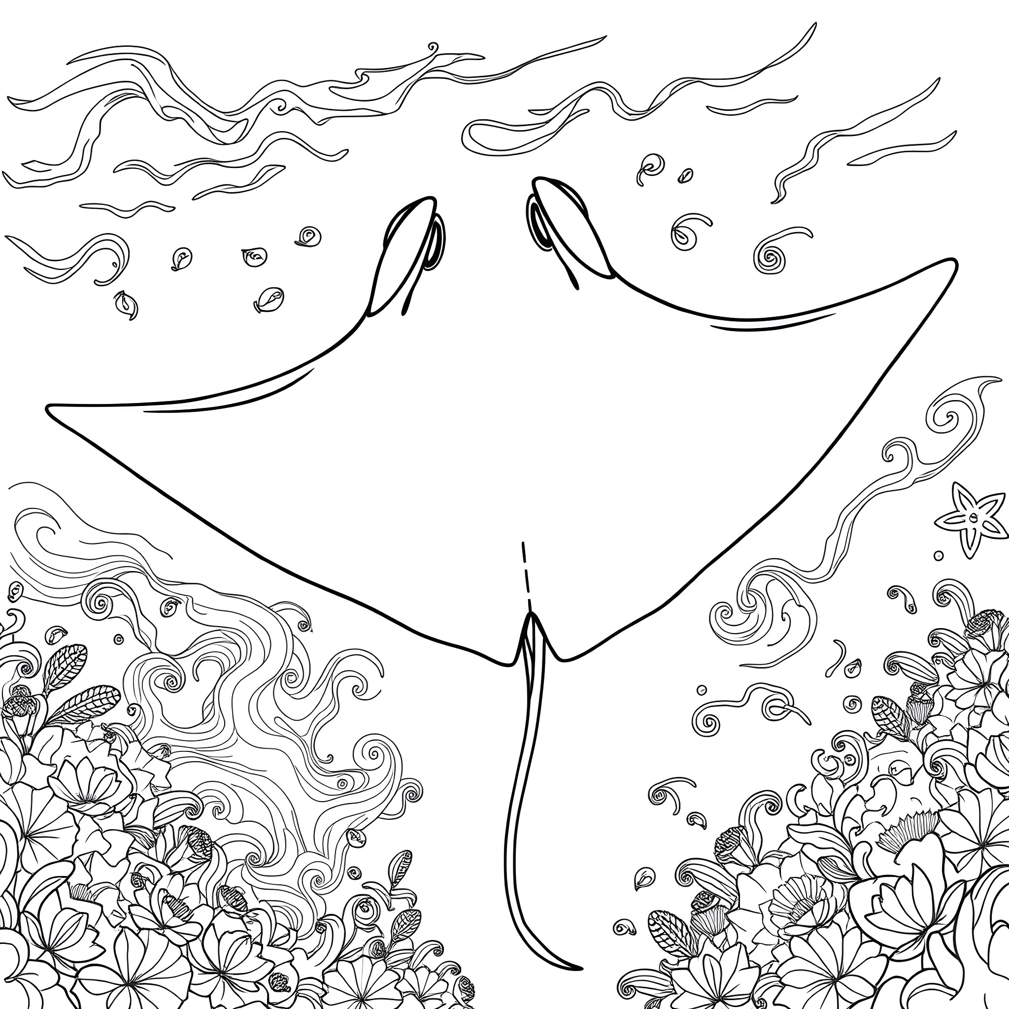 Best Manta Ray Coloring Pages (Free Printable PDF)
