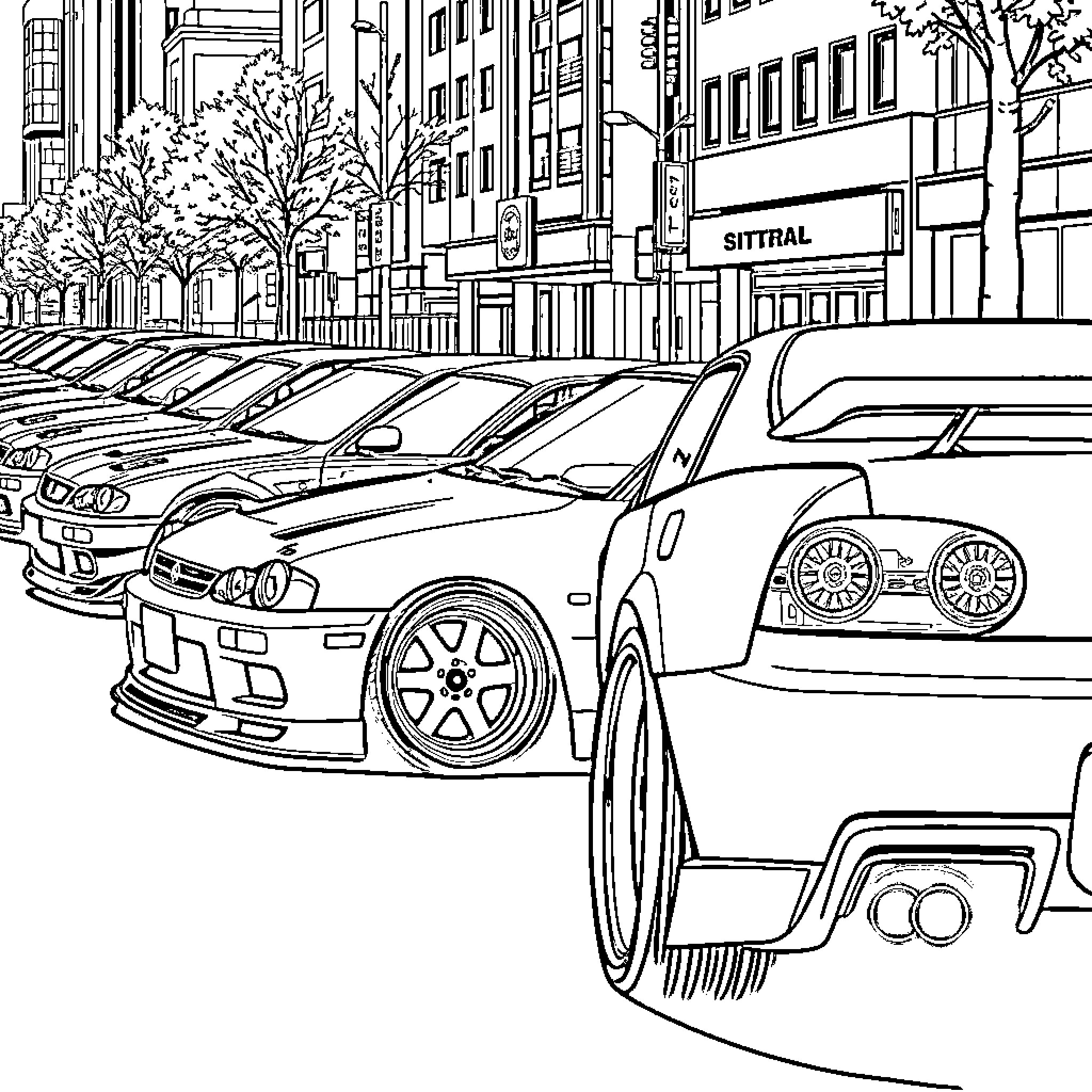 Best JDM Car Coloring Pages (Free Printable PDF)