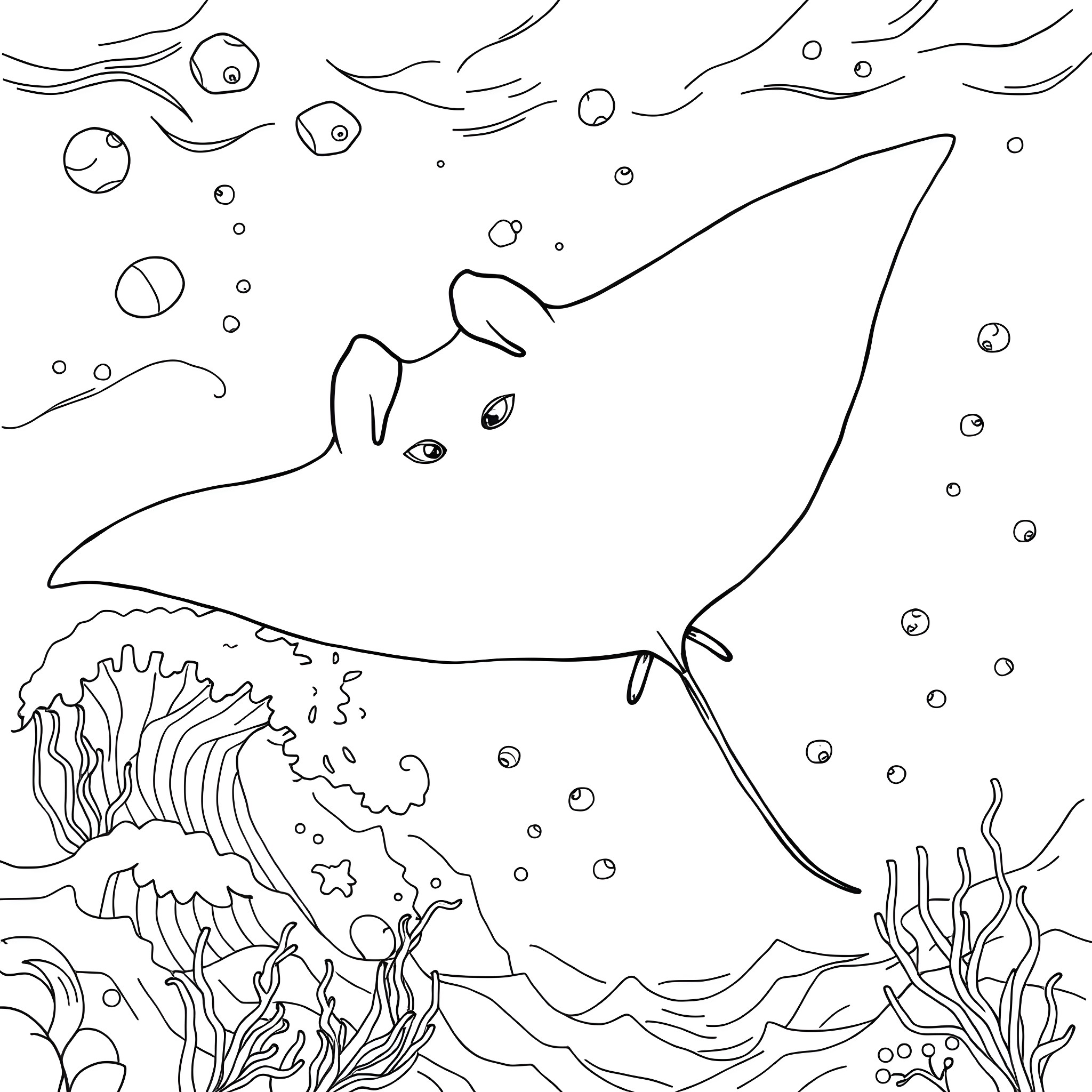 Best Manta Ray Coloring Pages (Free Printable PDF)