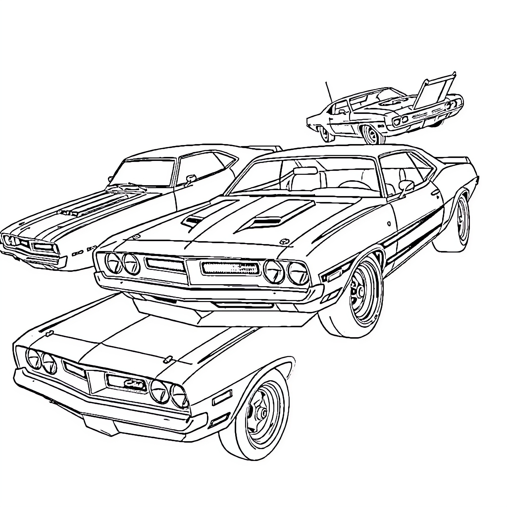 Best Muscle Car Coloring Pages (Free Printable PDF)