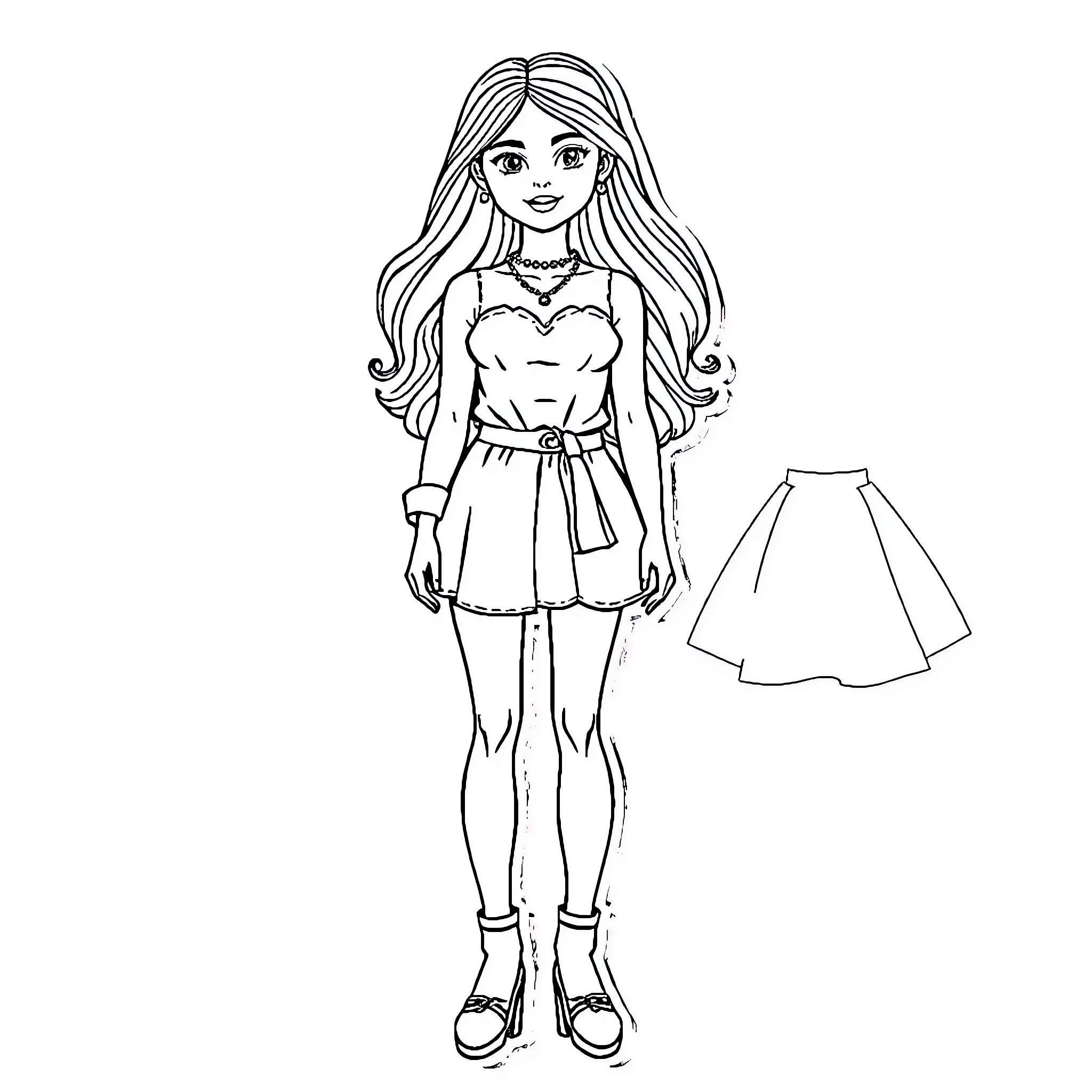 Best Paper Doll Coloring Pages (Free Printable PDF)