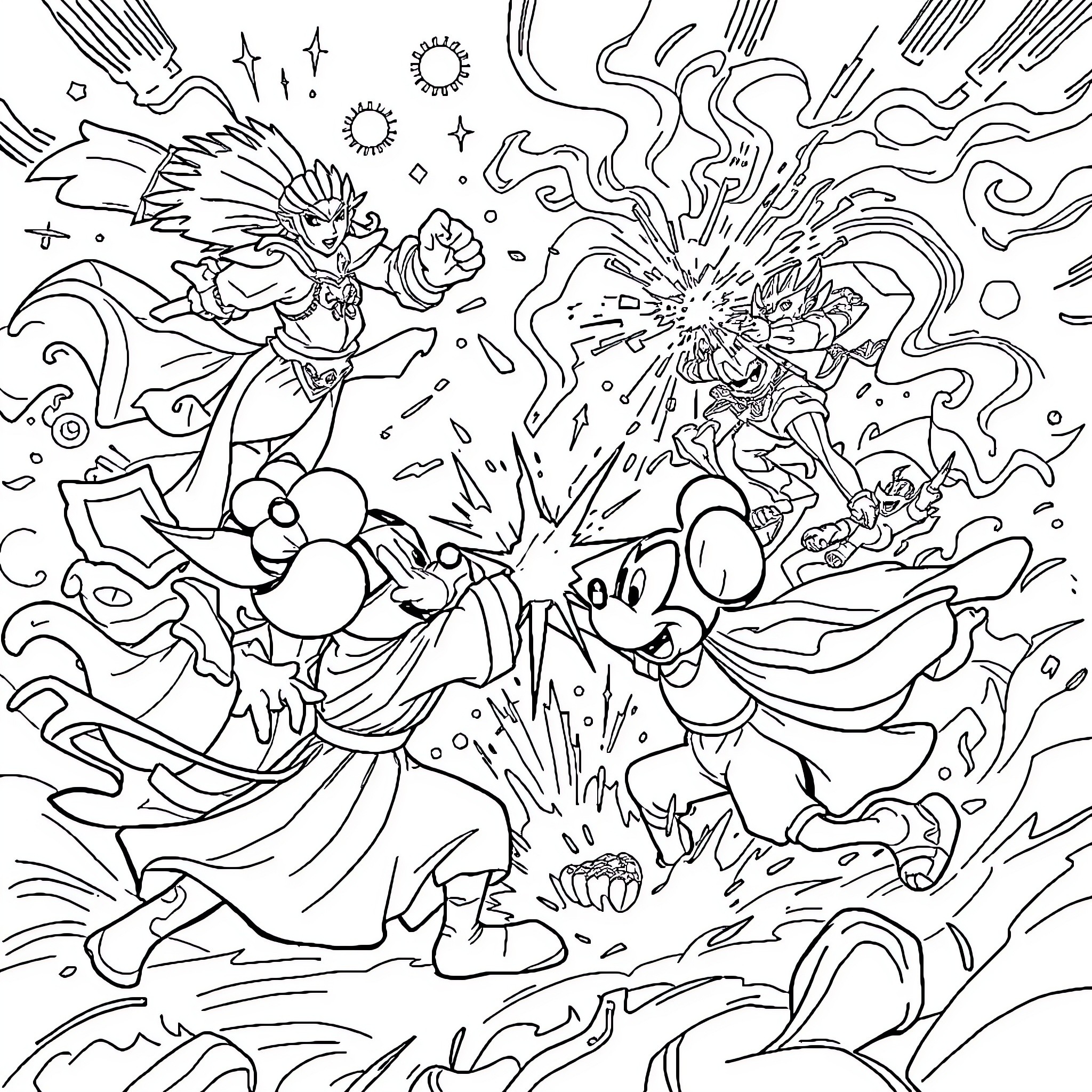 Best Disney Character Coloring Pages (Free Printable PDF)