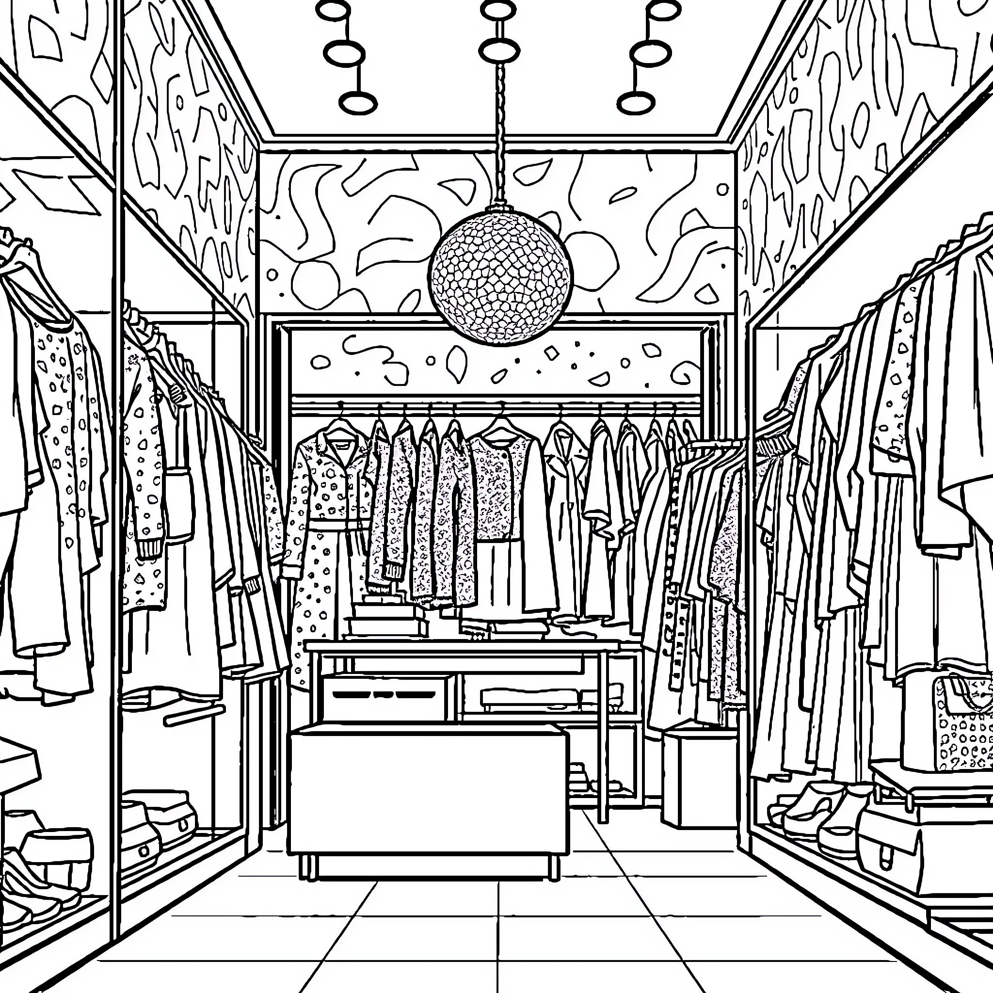 Best Fashion Store Coloring Pages (Free Printable PDF)