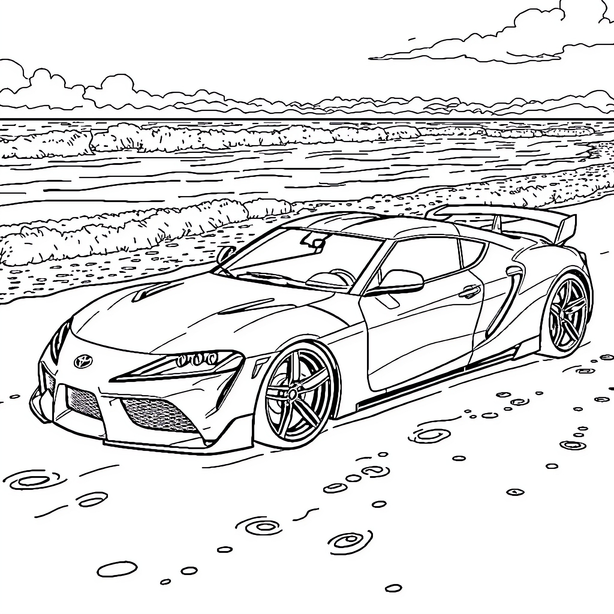 Best Toyota Supra Coloring Pages (Free Printable PDF)