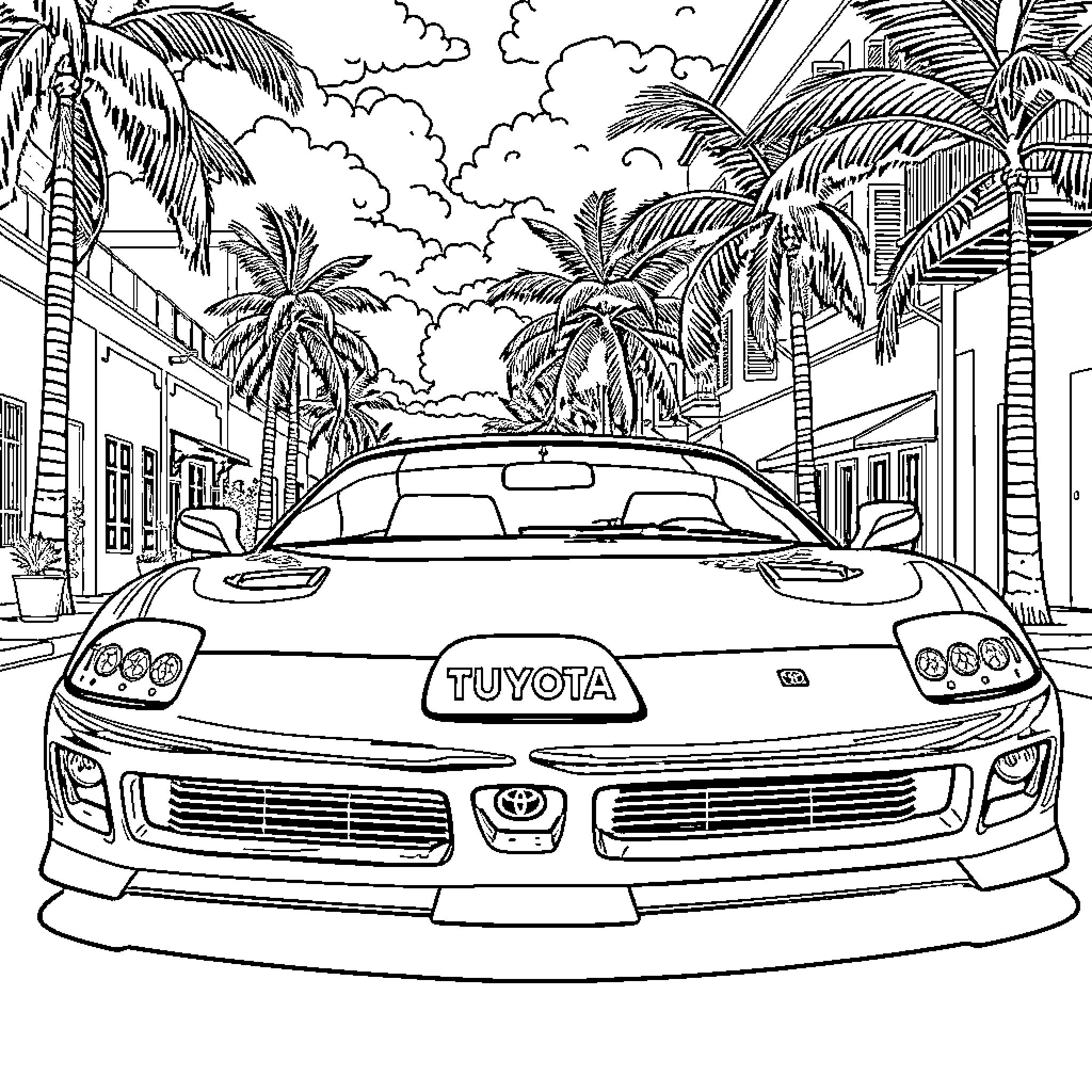 Best Toyota Supra Coloring Pages (Free Printable PDF)