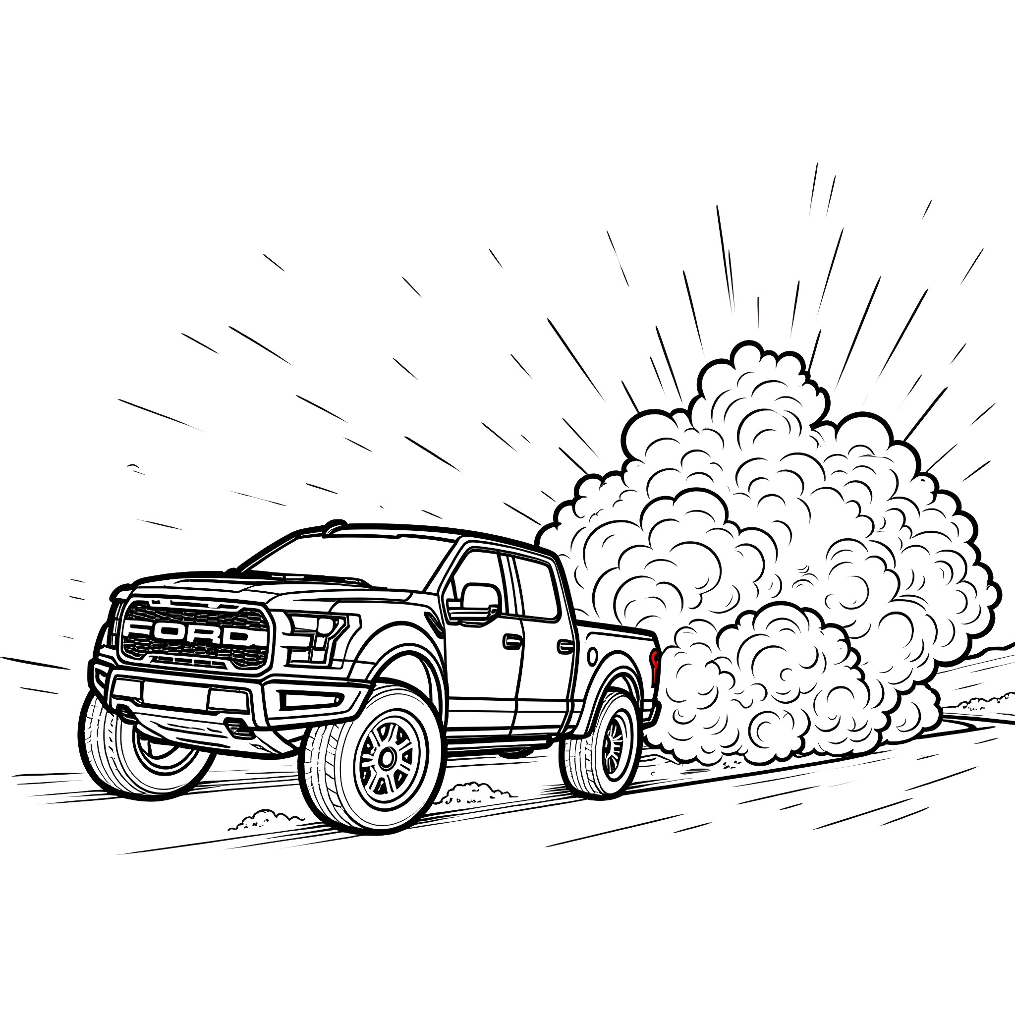 Best Ford Raptor Coloring Pages (Free Printable PDF)
