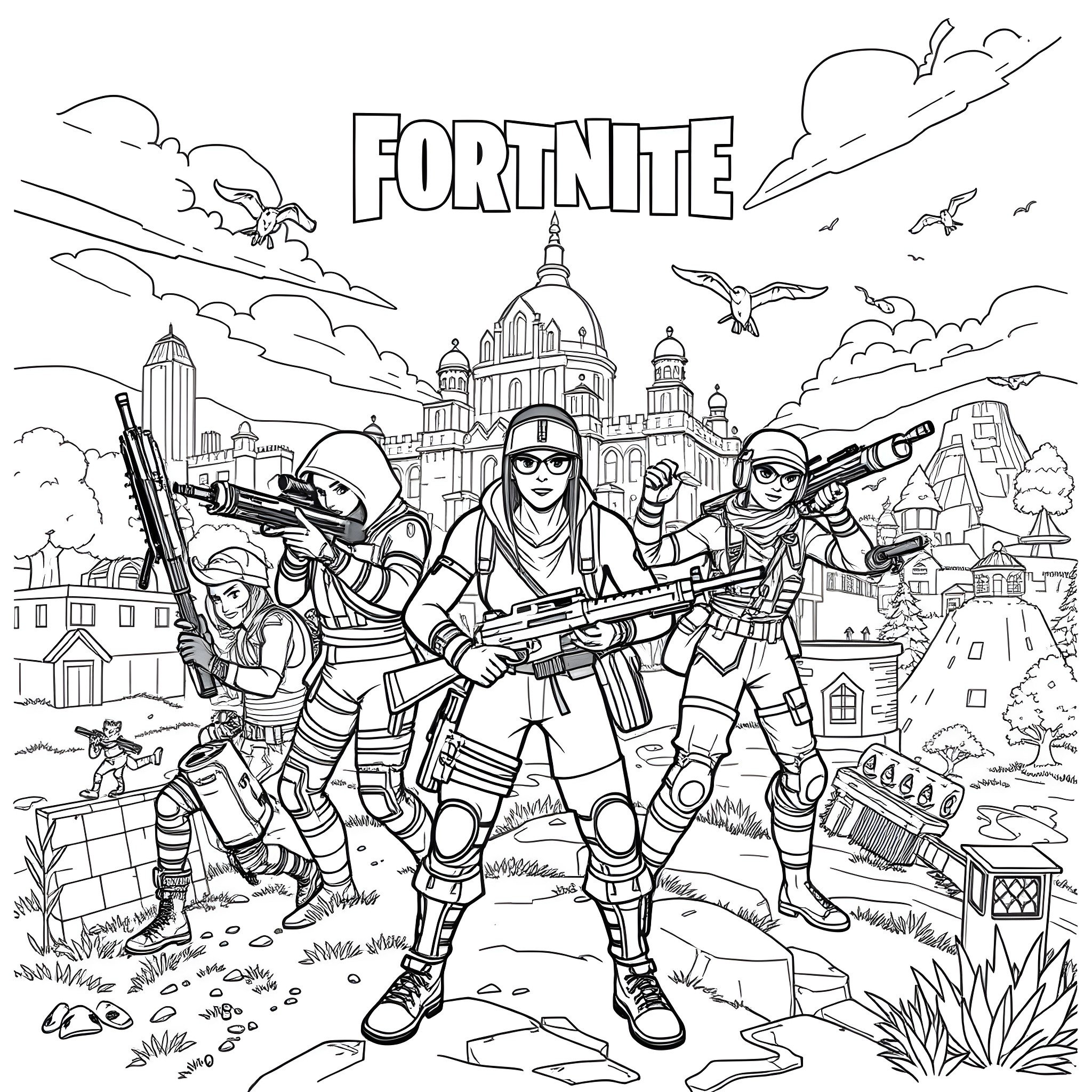 18 Best Fortnite Character Coloring Pages (Free Printable PDFs)