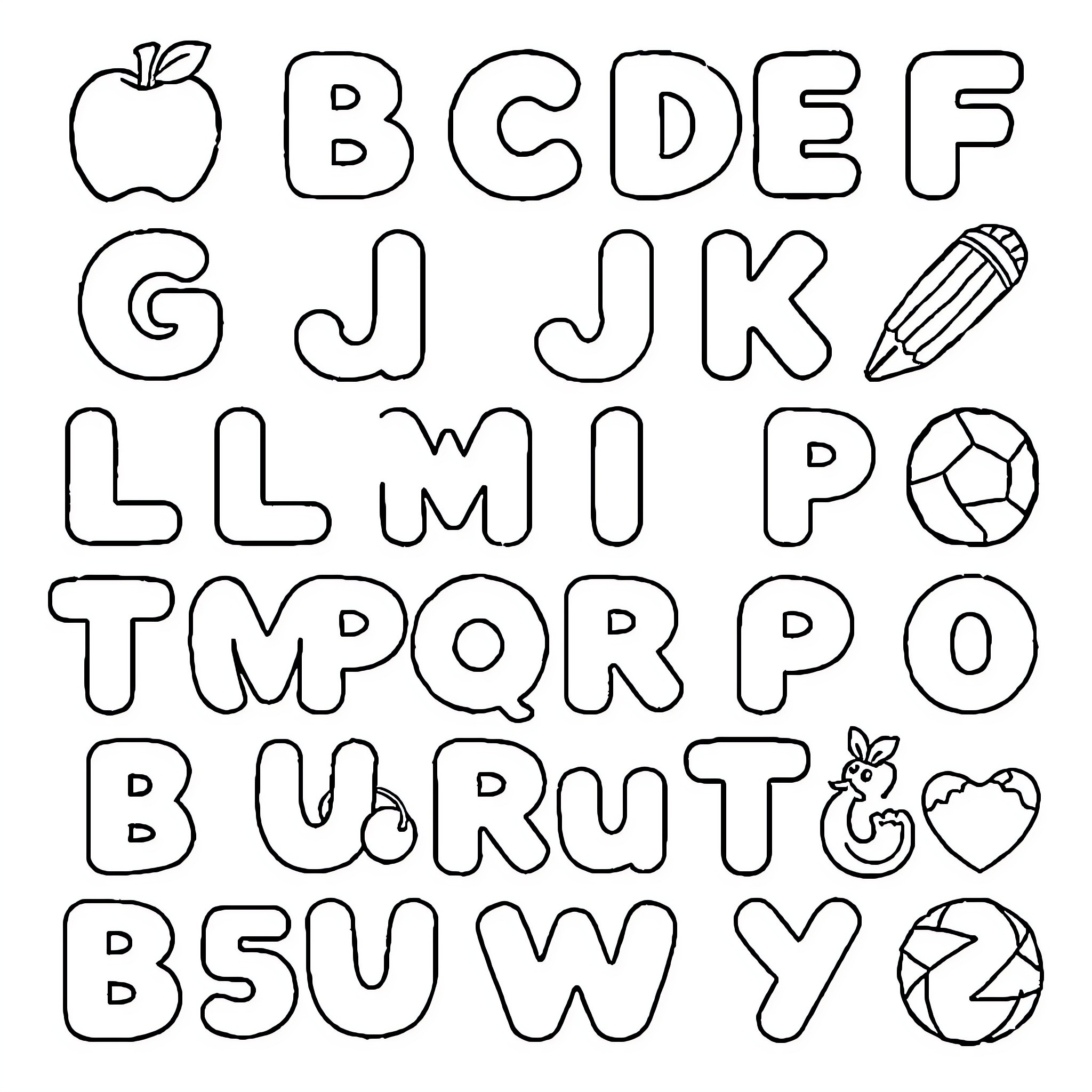 169 Best Alphabet Coloring Pages (Free Printable PDFs)