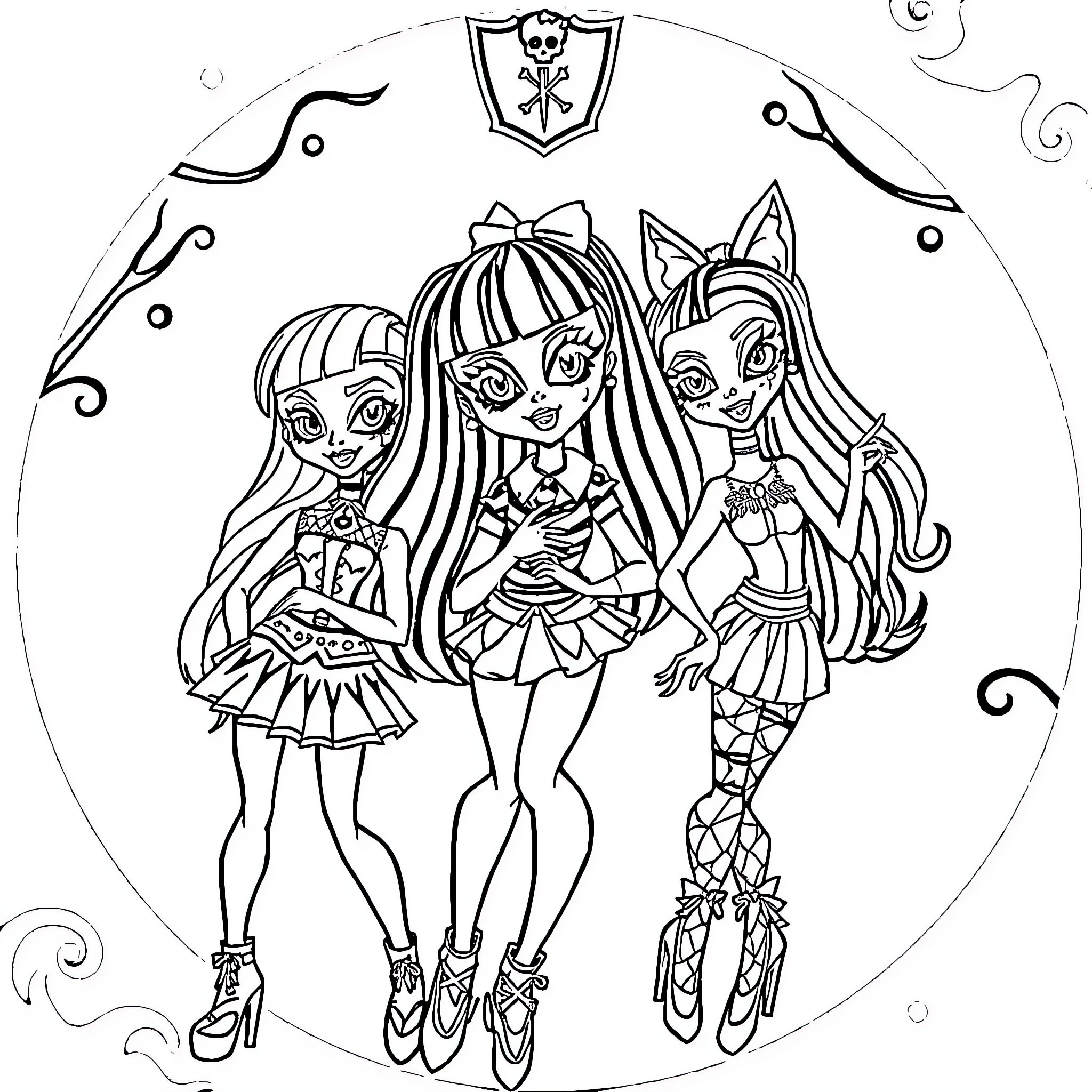 Best Monster High Coloring Pages (Free Printable PDF)