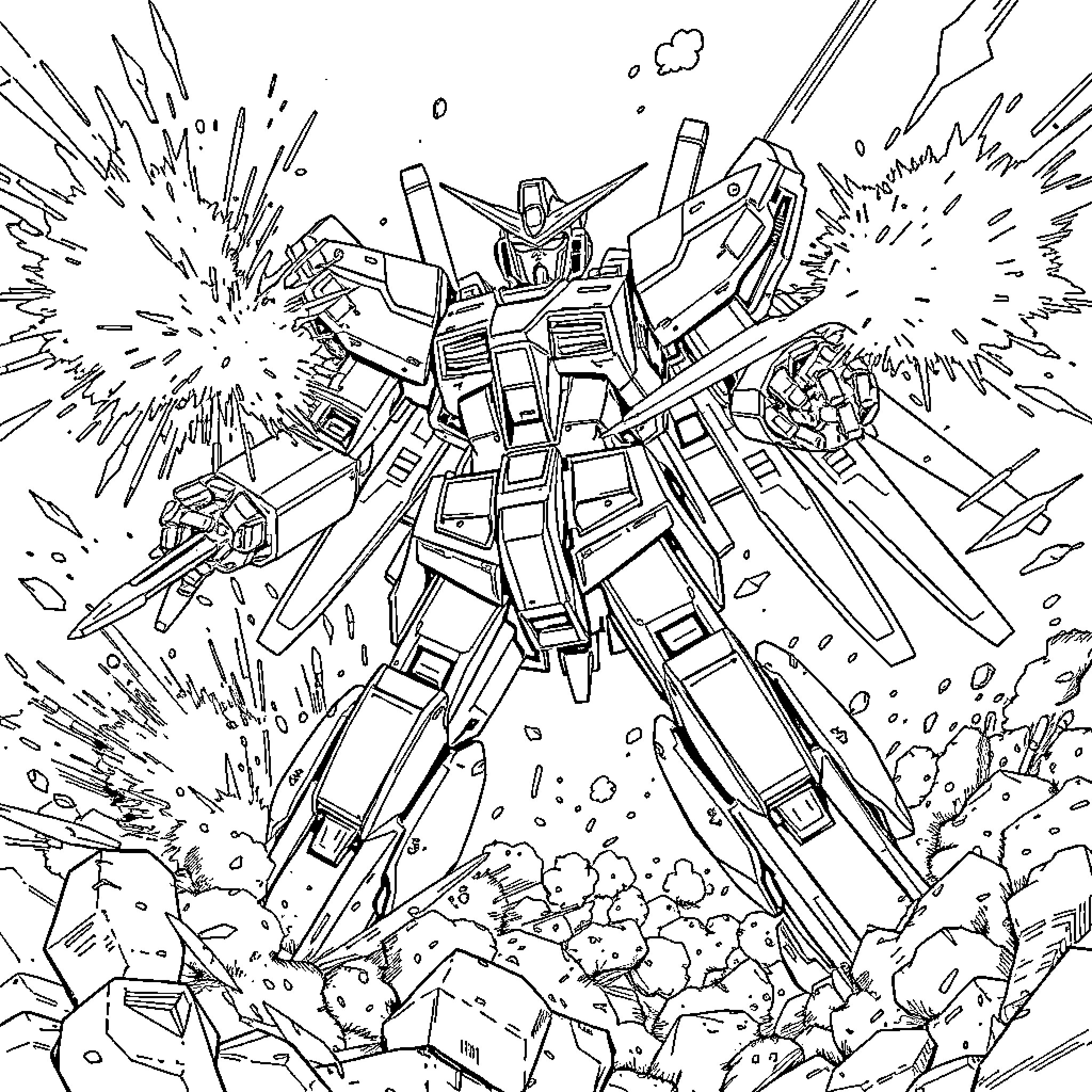 Best Gundam Coloring Pages (Free Printable PDF)